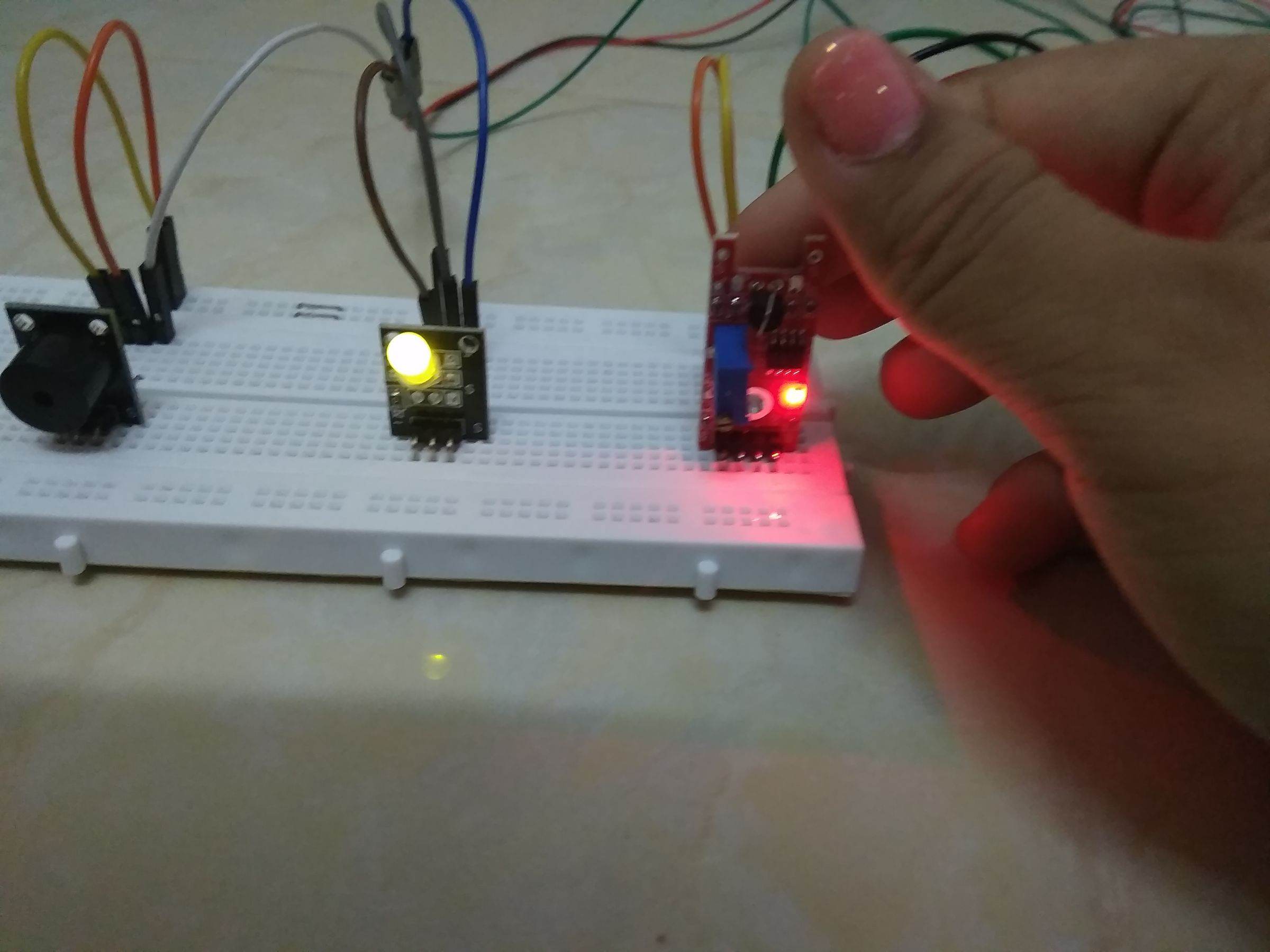 Prototype - Alarm Device Using a Human Touch Sensor (KY-036) : 4 Steps ...