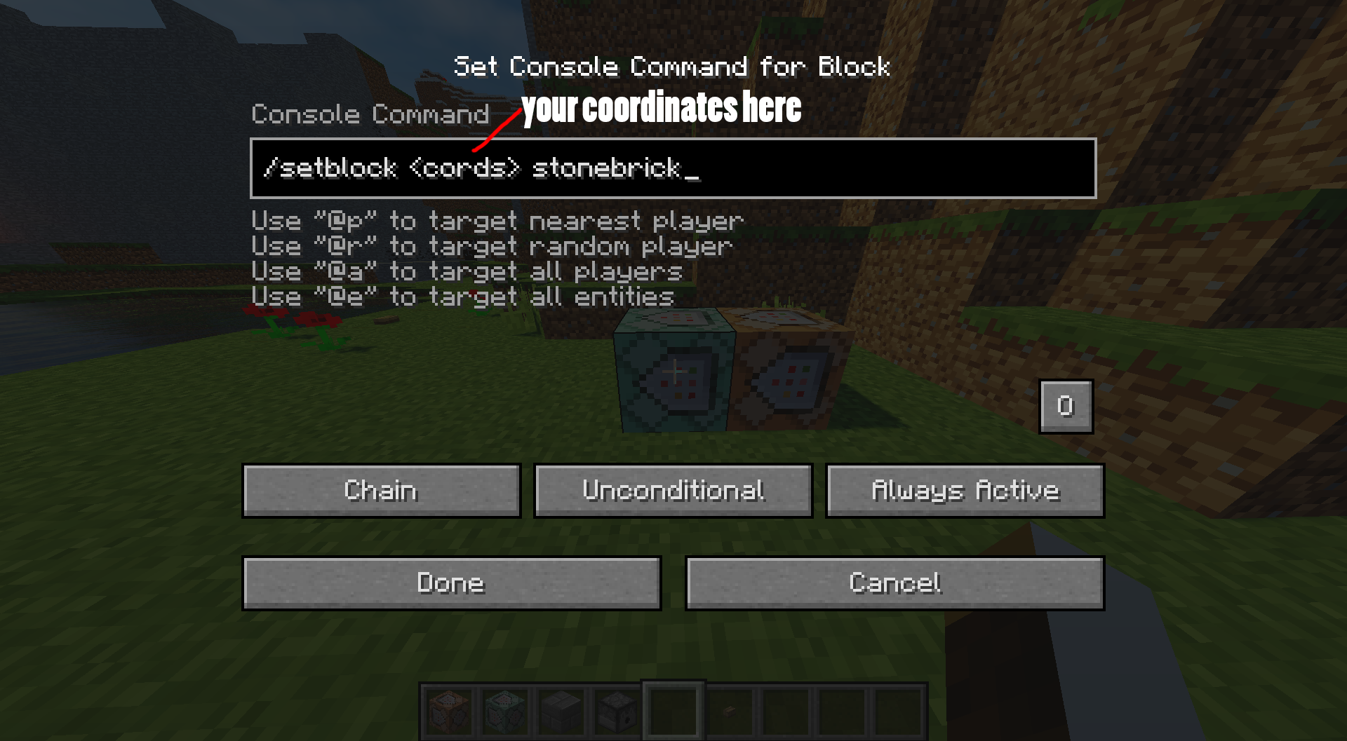 Minecraft Remote Control Fountain : 4 Steps - Instructables