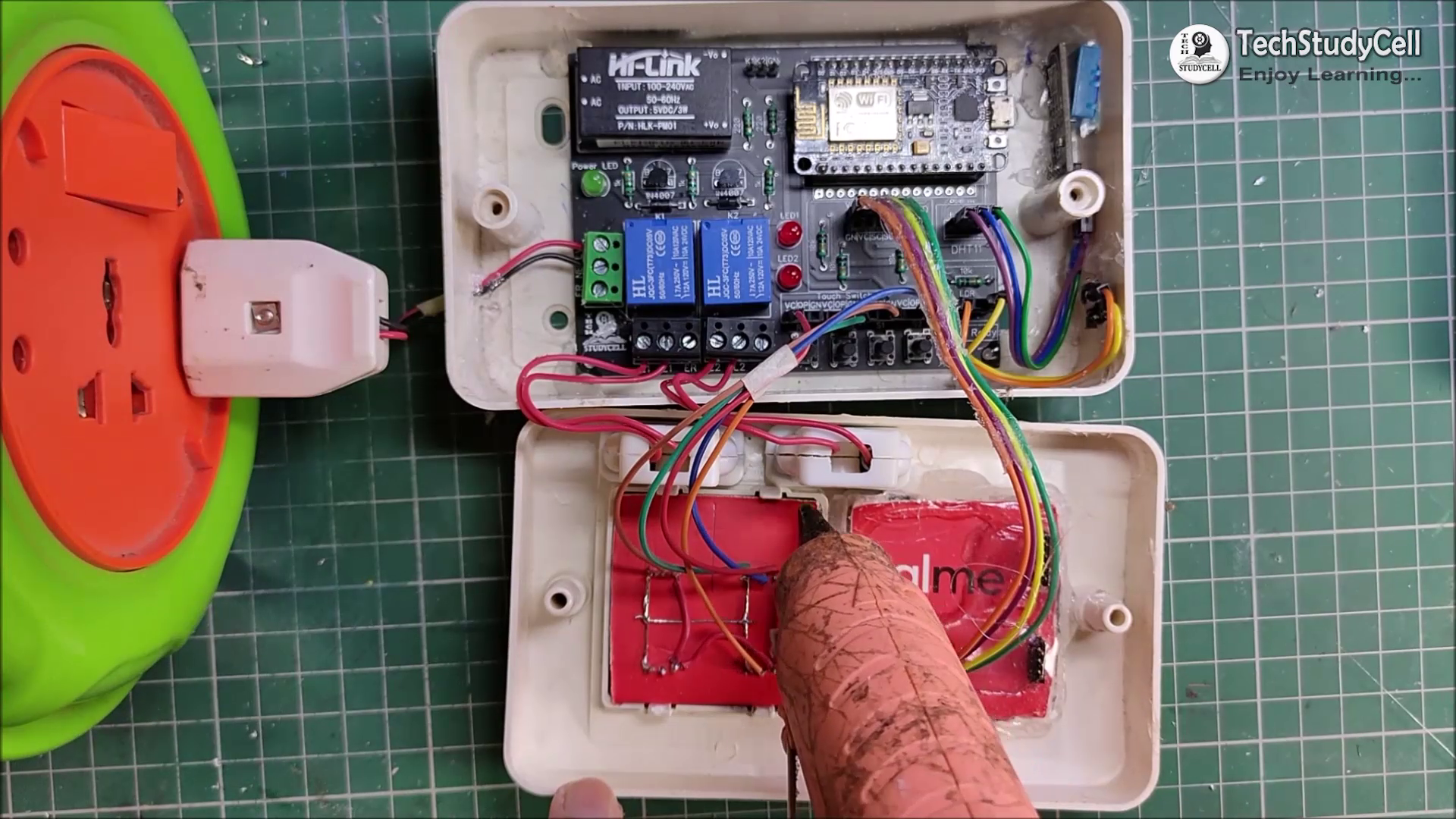 Home Automation With NodeMCU Touch Sensor LDR Temperature Control Relay ...