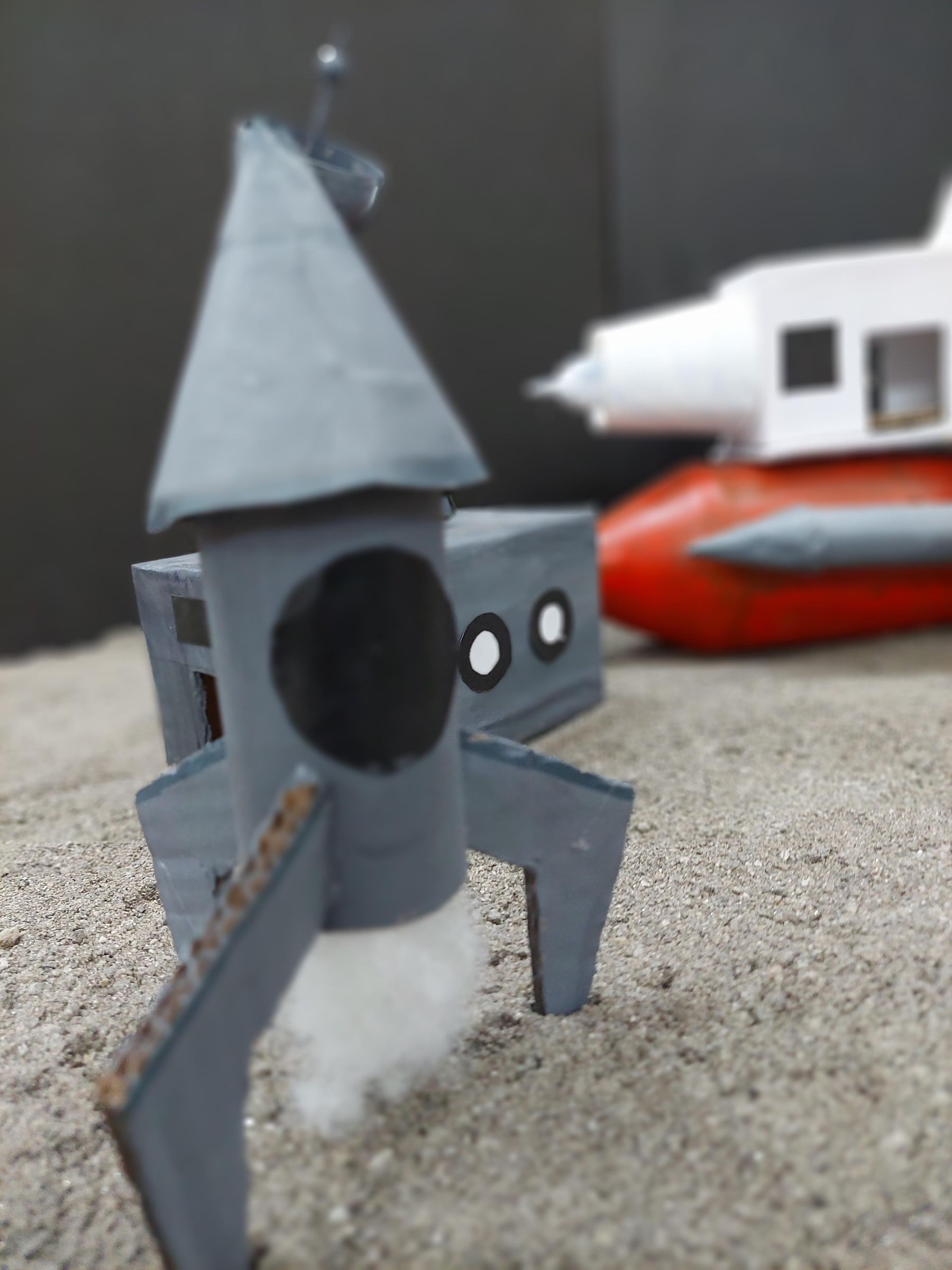Cardboard Space Station Model