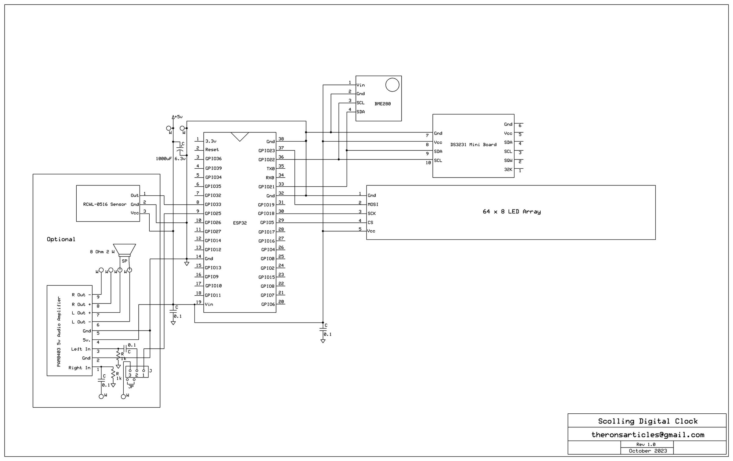 A Scrolling Digital Clock and Weather Station : 4 Steps (with Pictures ...