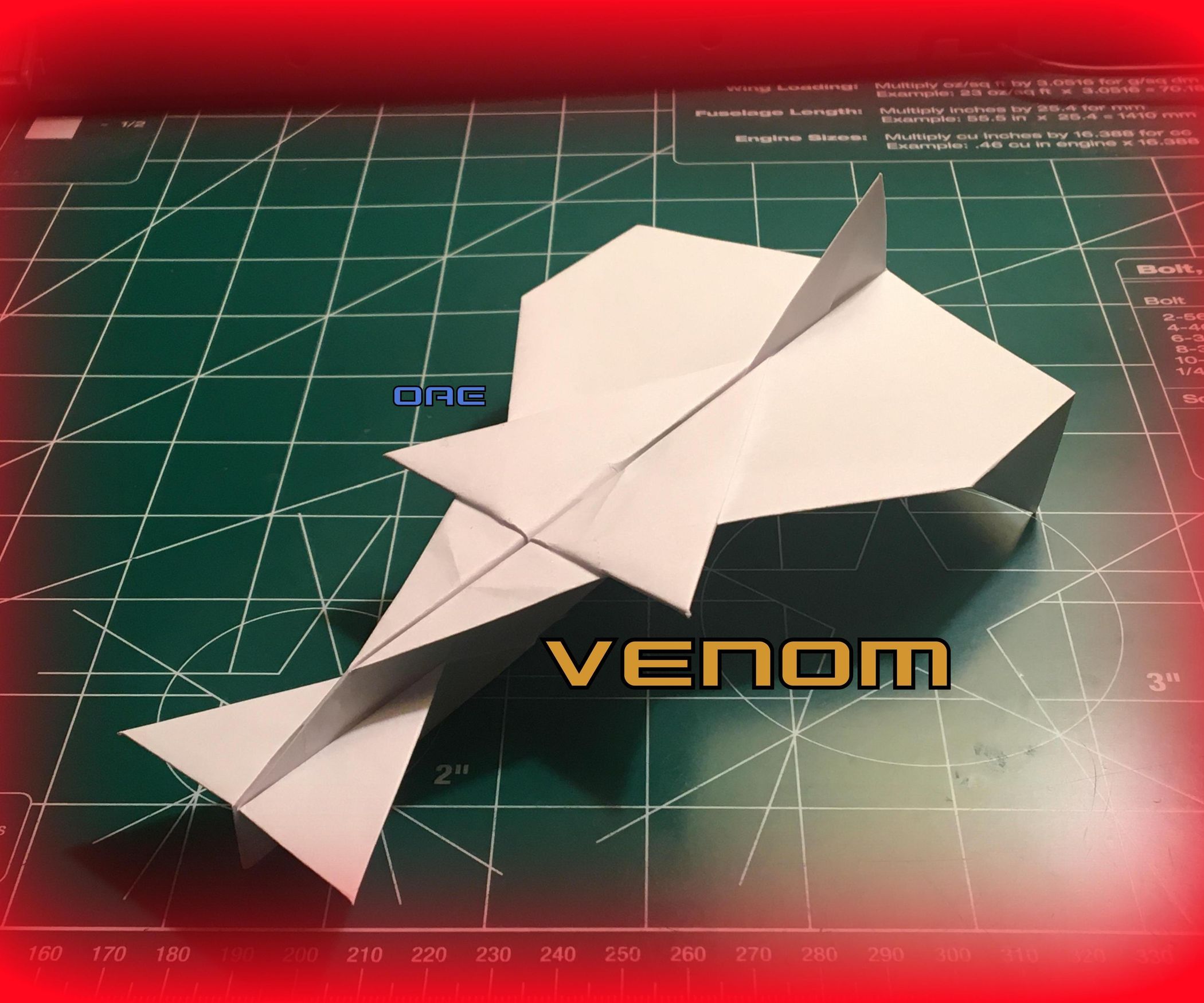 How to Make the Venom Paper Airplane : 9 Steps - Instructables