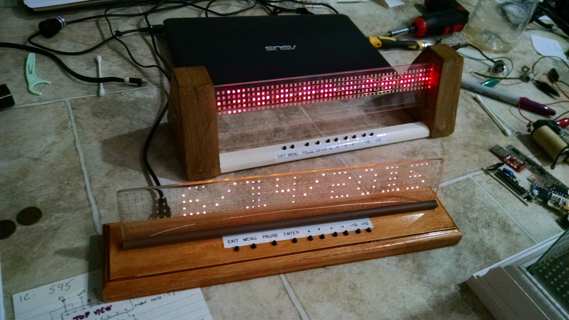 LED on GLASS DISPLAY : 5 Steps - Instructables