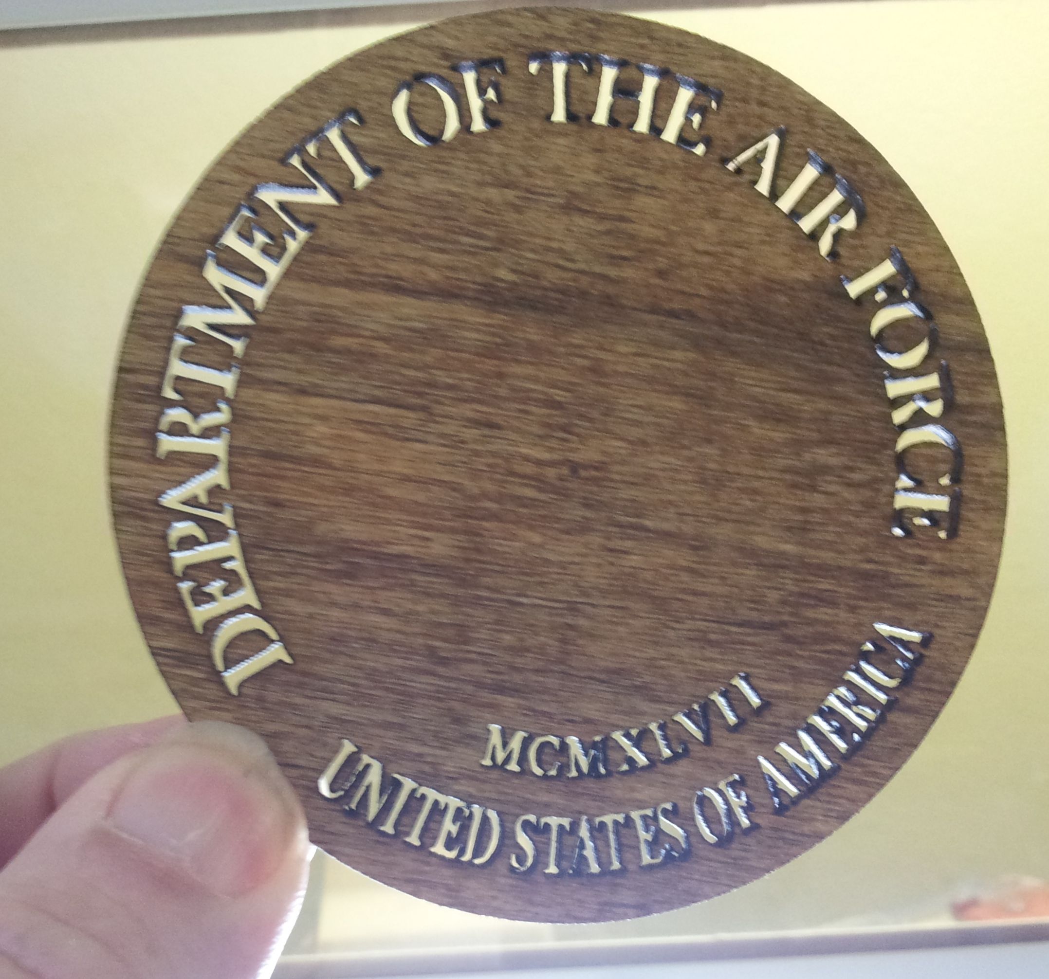 Laser Cut Air Force Emblem : 3 Steps - Instructables