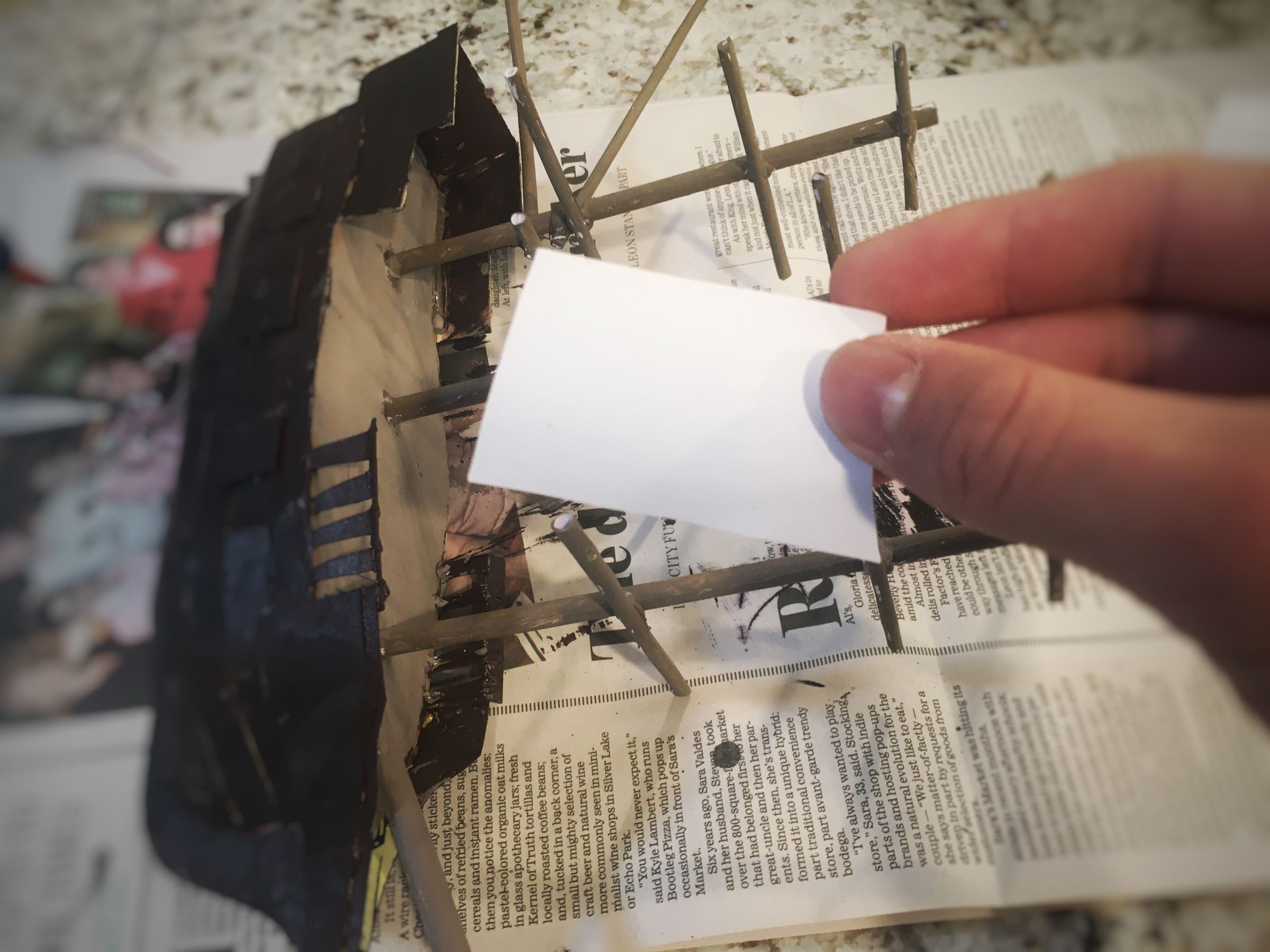Model Ship From Paper and Cardboard : 15 Steps (with Pictures ...