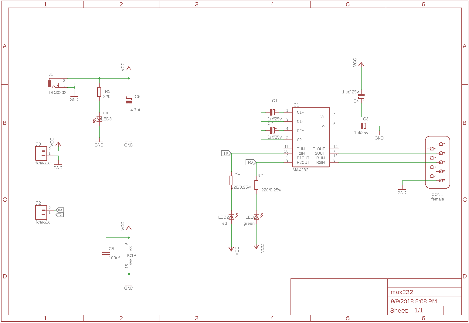 Design Max232 PCB Using Eagle : 6 Steps - Instructables