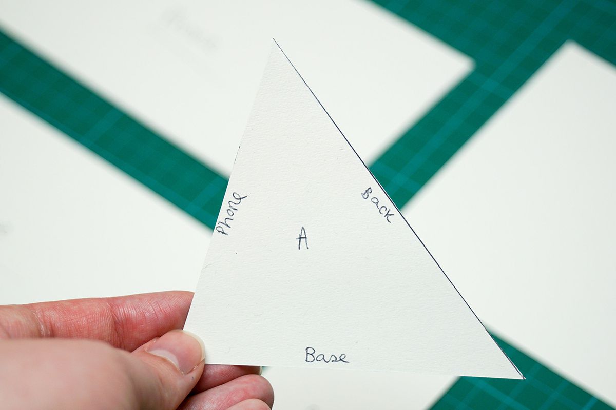 DIY Phone Holder | How to Sew a Triangular Stand for Your Mobile : 11 ...