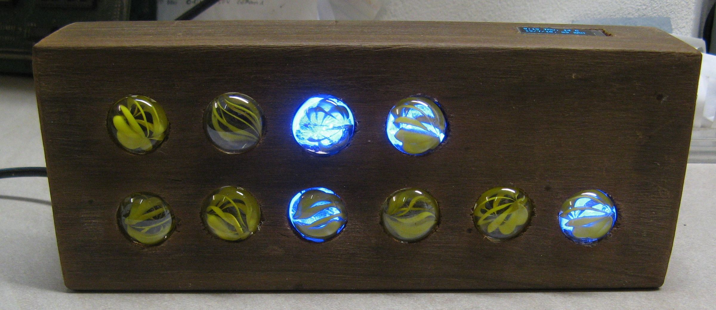 Binary LED Marble Clock : 6 Steps (with Pictures) - Instructables