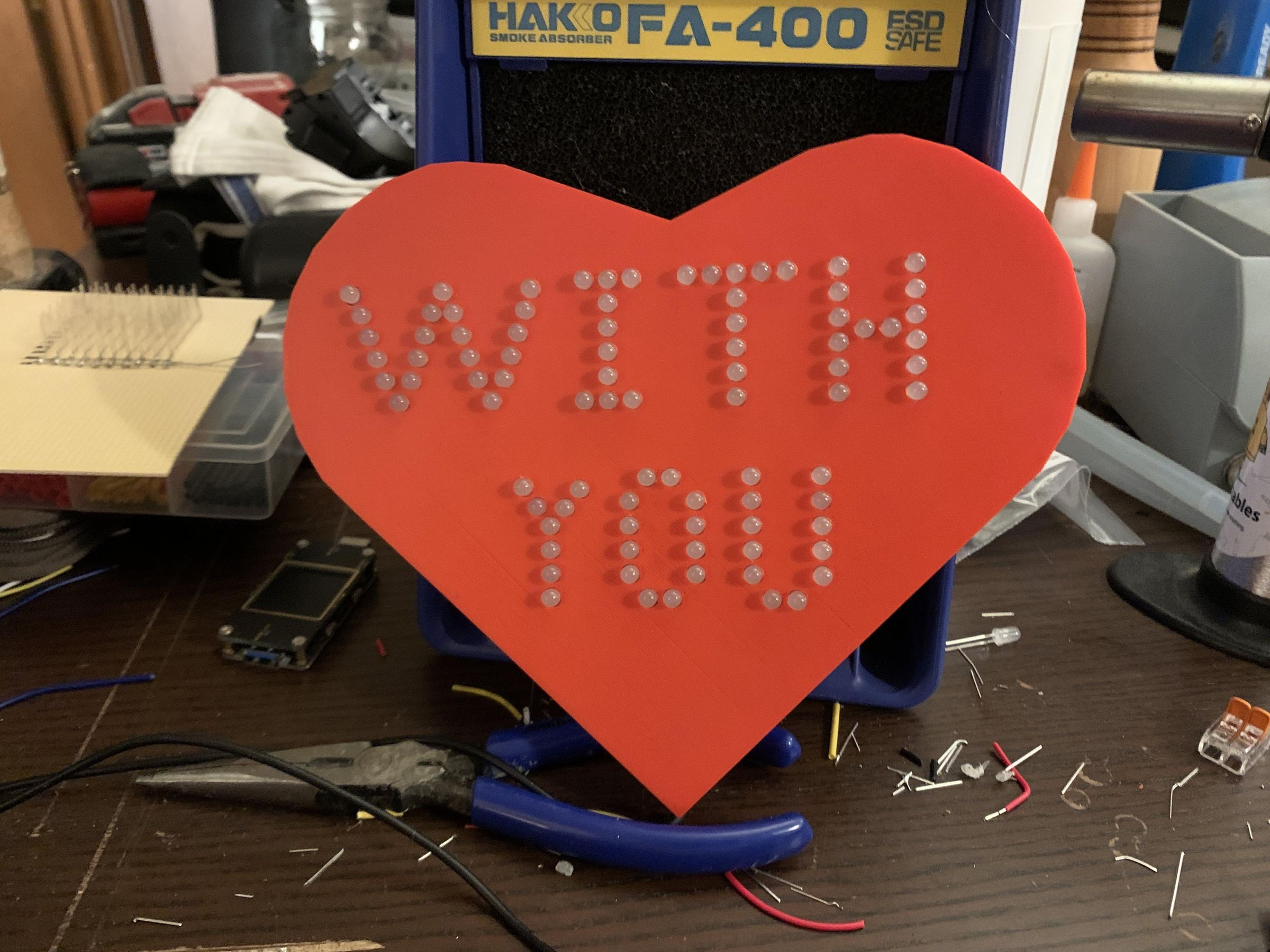 "F**K OFF" DIY Pixelated USB Powered LED Signs : 3 Steps - Instructables