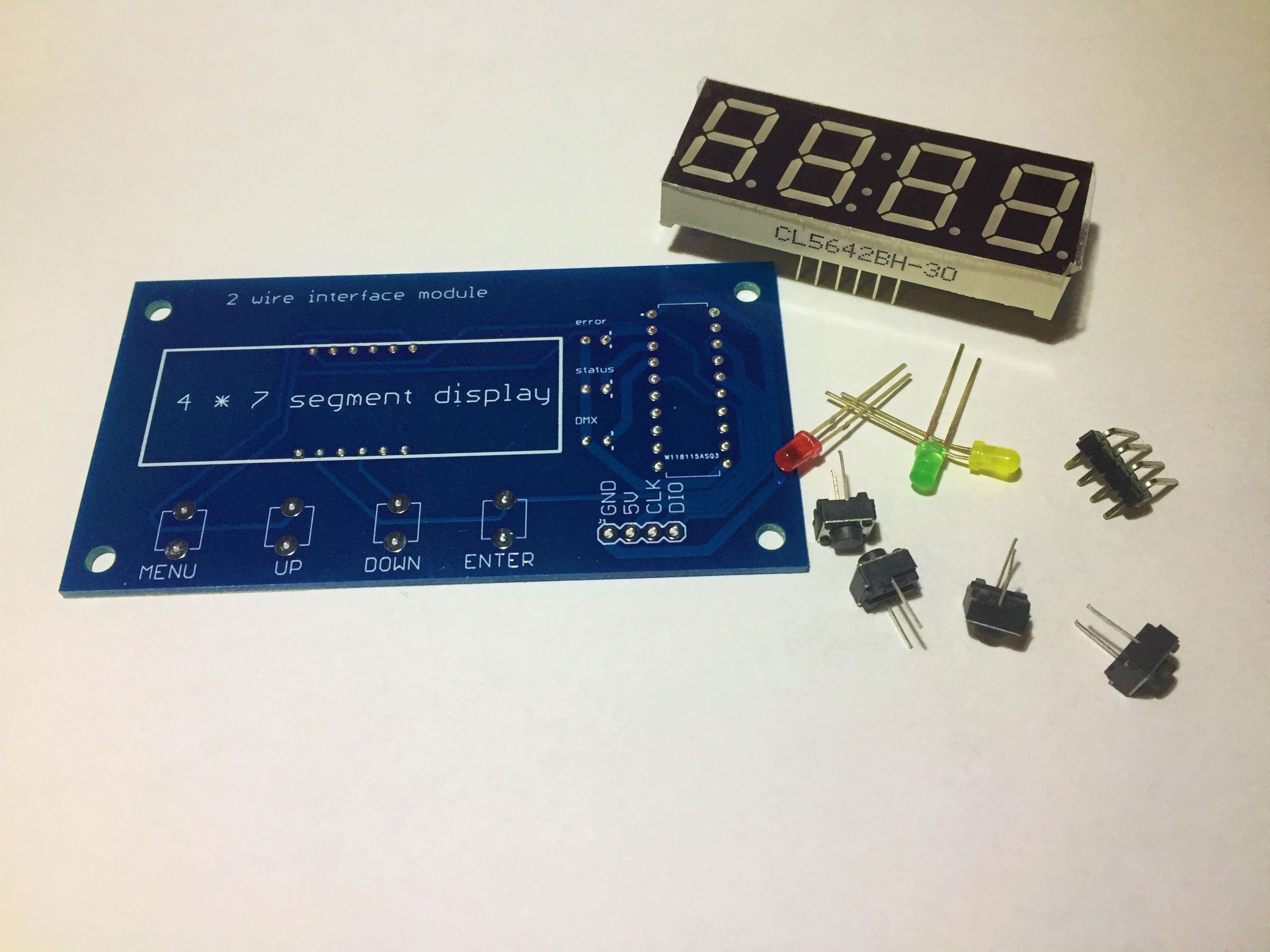 Two Wire (DMX) Interface With Screen and Buttons : 5 Steps (with ...