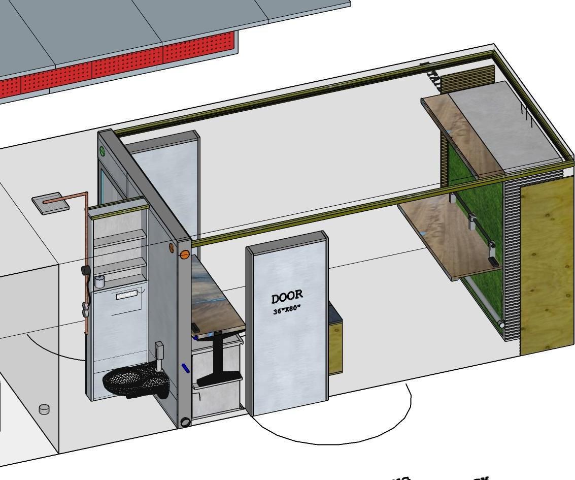 LIVE/WORK 20' MODULAR SHIPPING CONTAINER BUILDING & INTERIOR FURNITURE ...