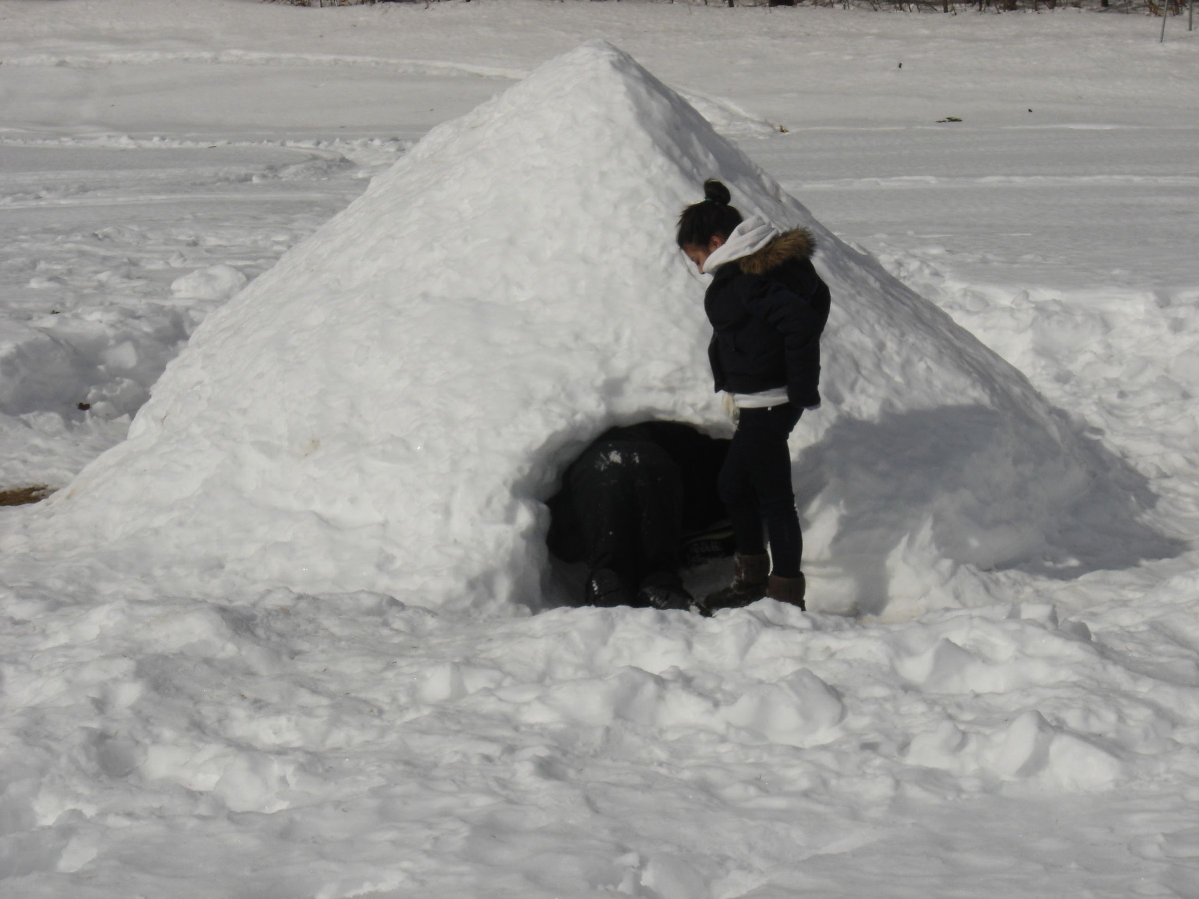 Let's Make a Snow Fort! - Building a Quinzhee : 7 Steps (with Pictures ...
