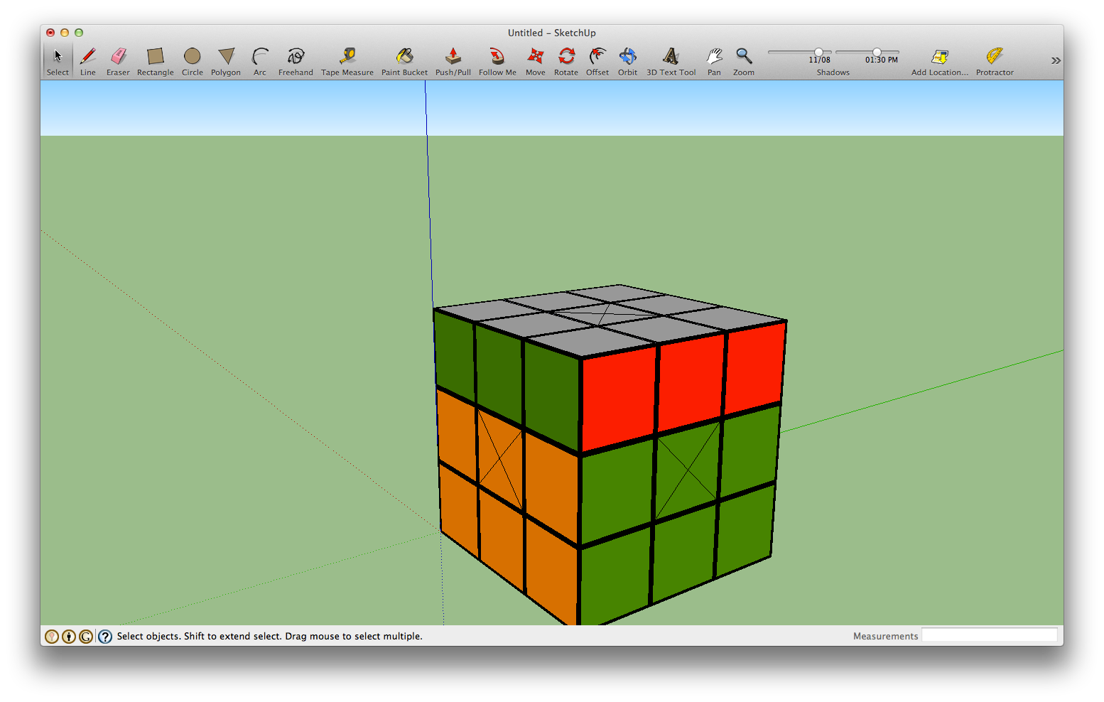 Working Rubik's Cube on Google SketchUp : 5 Steps - Instructables