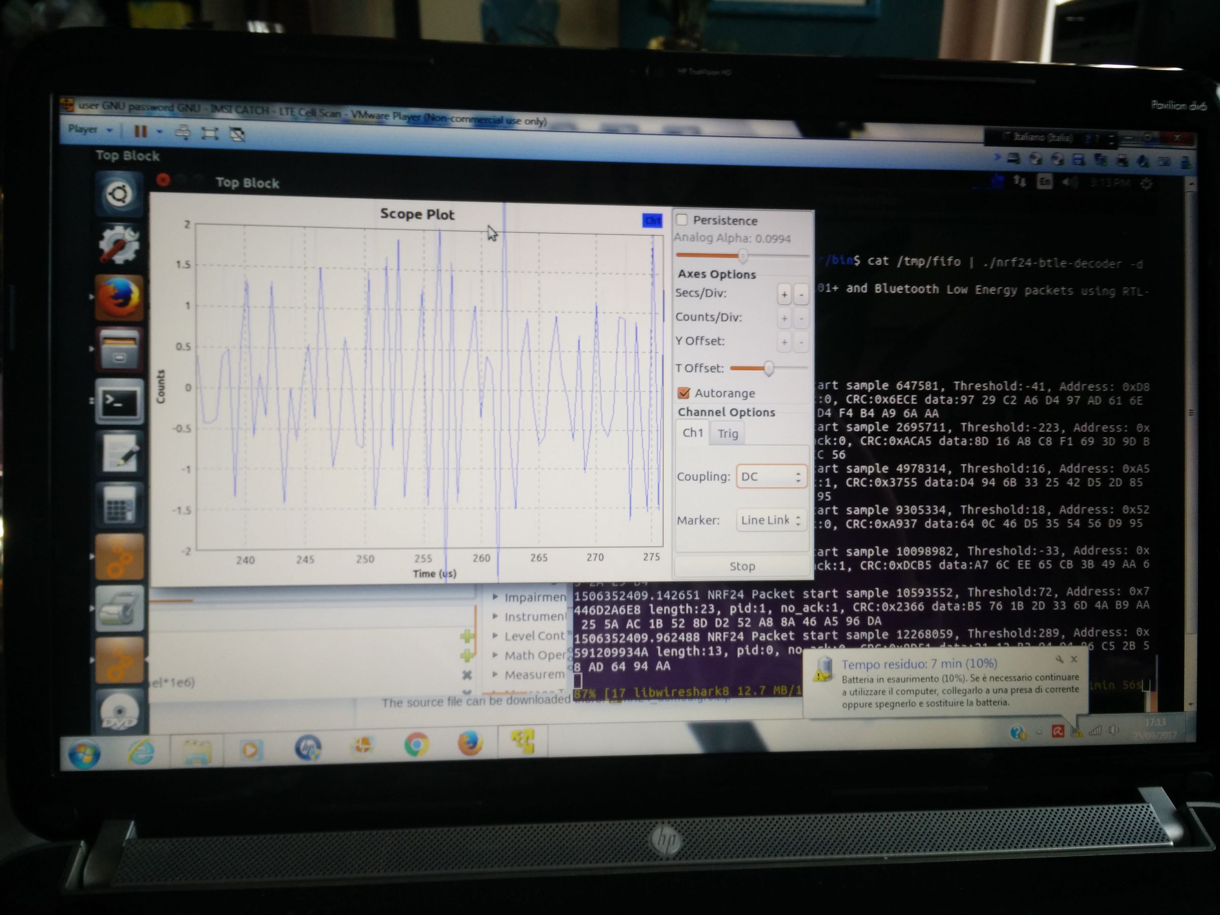 SMART INSTALL NRF24-BTLE-Decoder ON WINDOWS WORKSTATION AND VMWARE WITH HackRF : 3 Steps ...