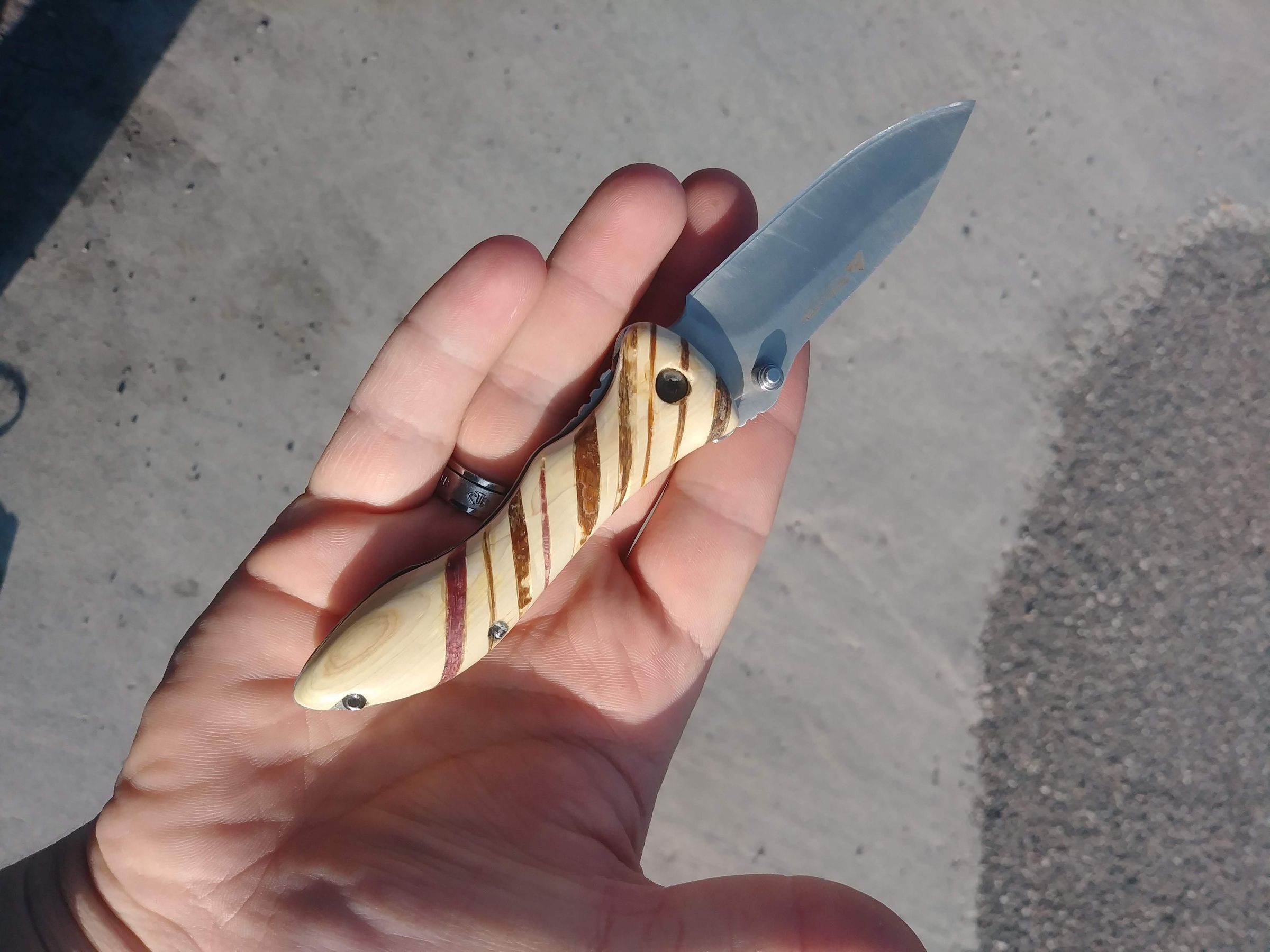 Wood Pocket Knife Handle : 7 Steps - Instructables