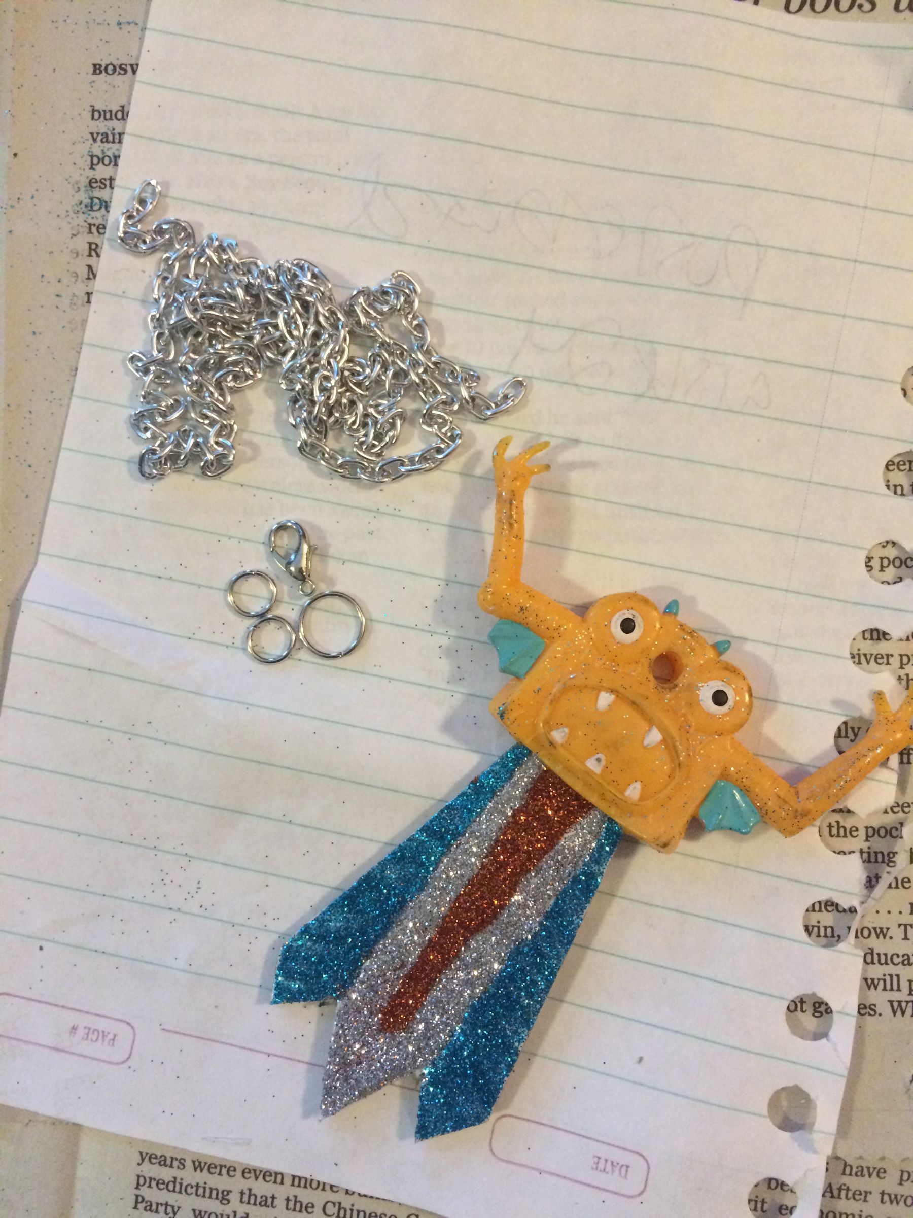 GLITTER MONSTER Necklaces! : 14 Steps - Instructables