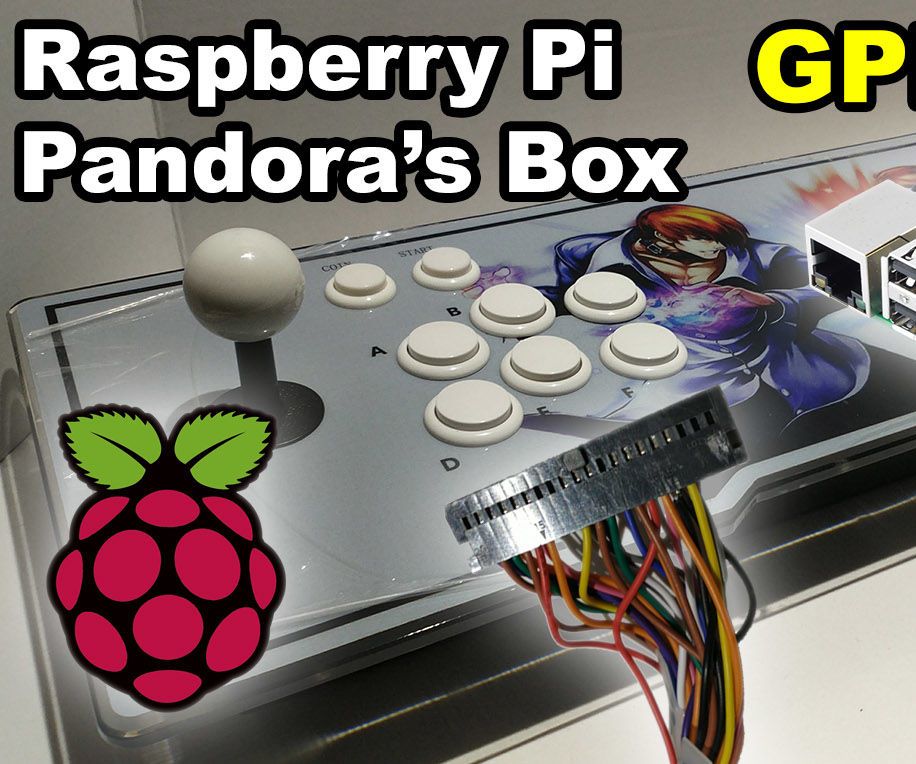 Pandora's Box Arcade With Raspberry Pi GPIO Controller : 9 Steps (with ...