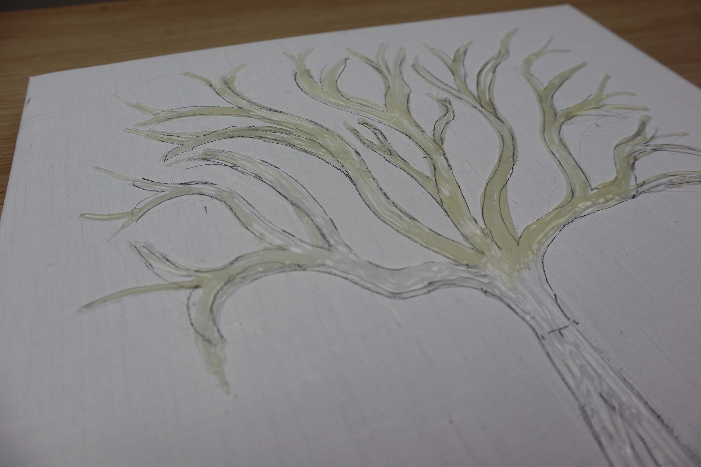 Easy Hot Glue Tree Canvas : 5 Steps (with Pictures) - Instructables