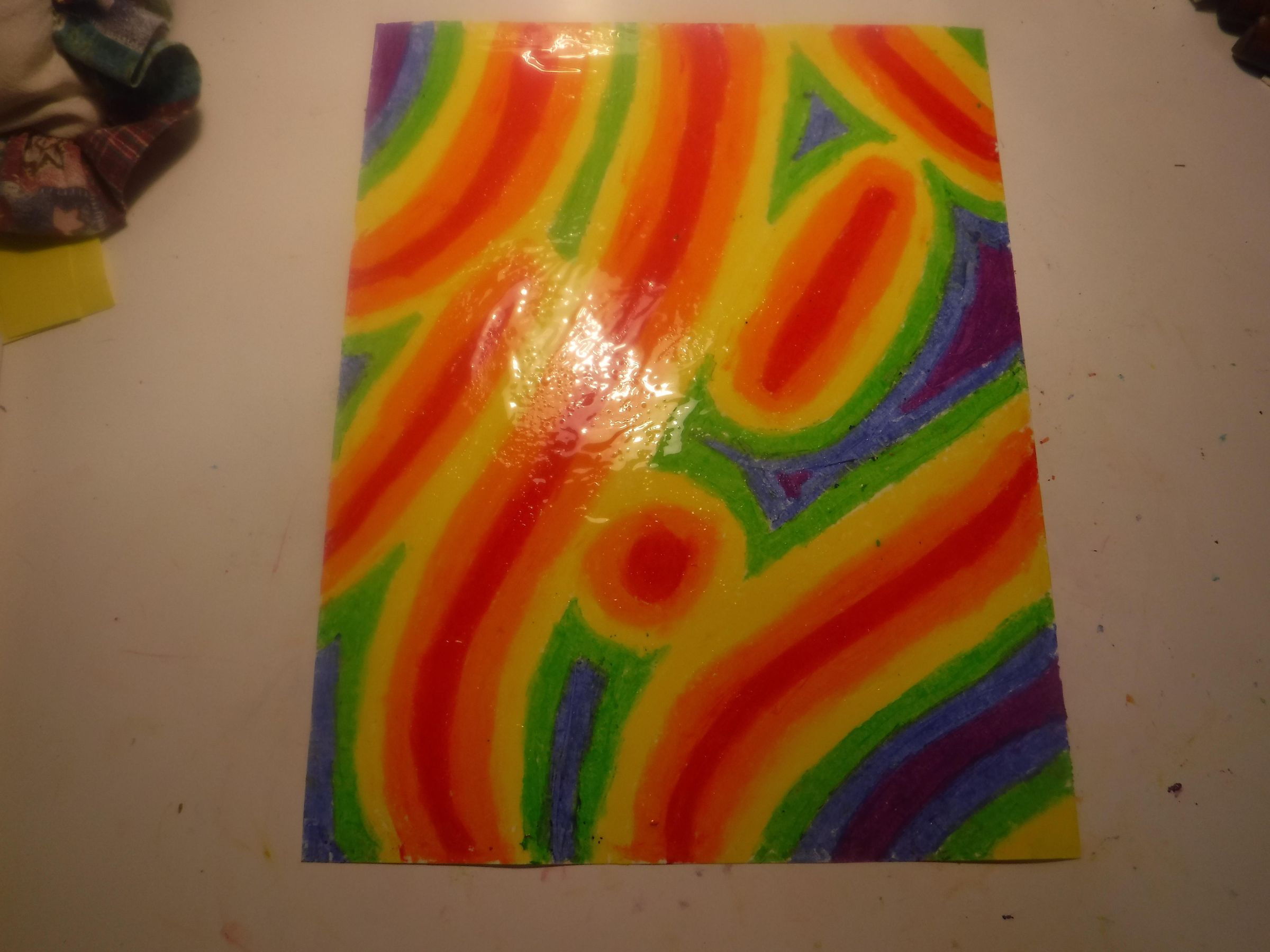 Oil Pastel Rainbow Picture : 9 Steps - Instructables