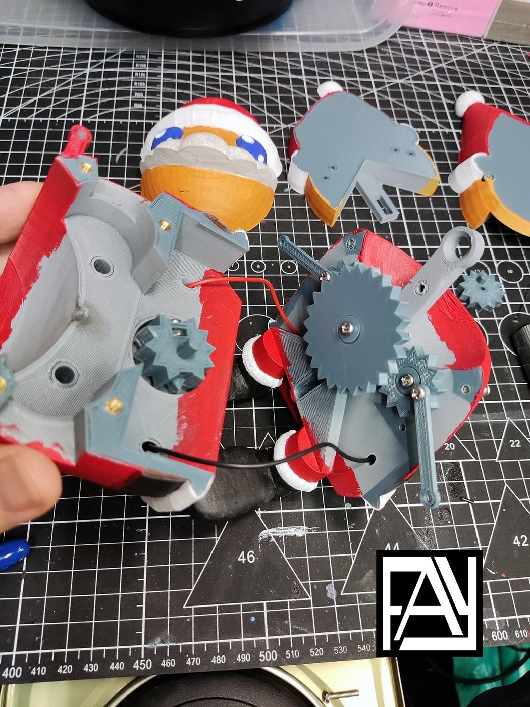 Dancing Santa Clause Automata : 8 Steps (with Pictures) - Instructables