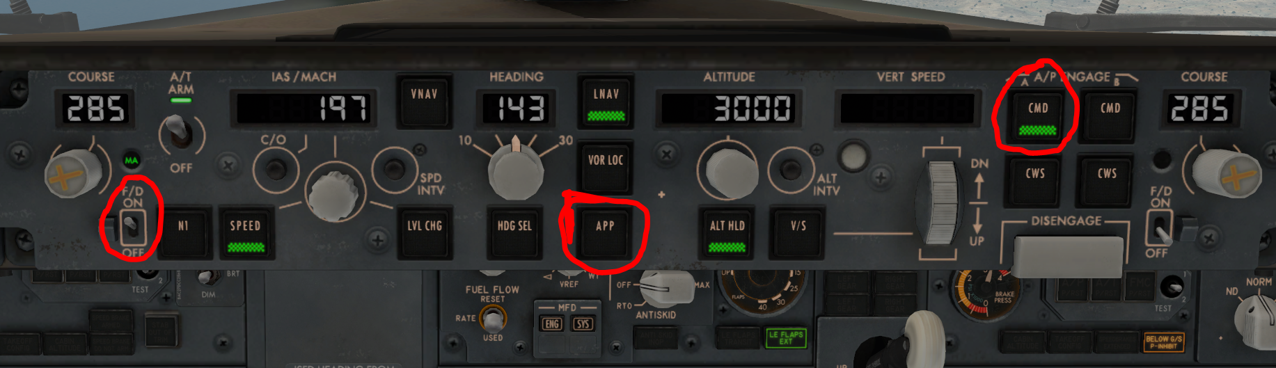 How to Use Autoland on the Default X-Plane 11 737 : 10 Steps ...