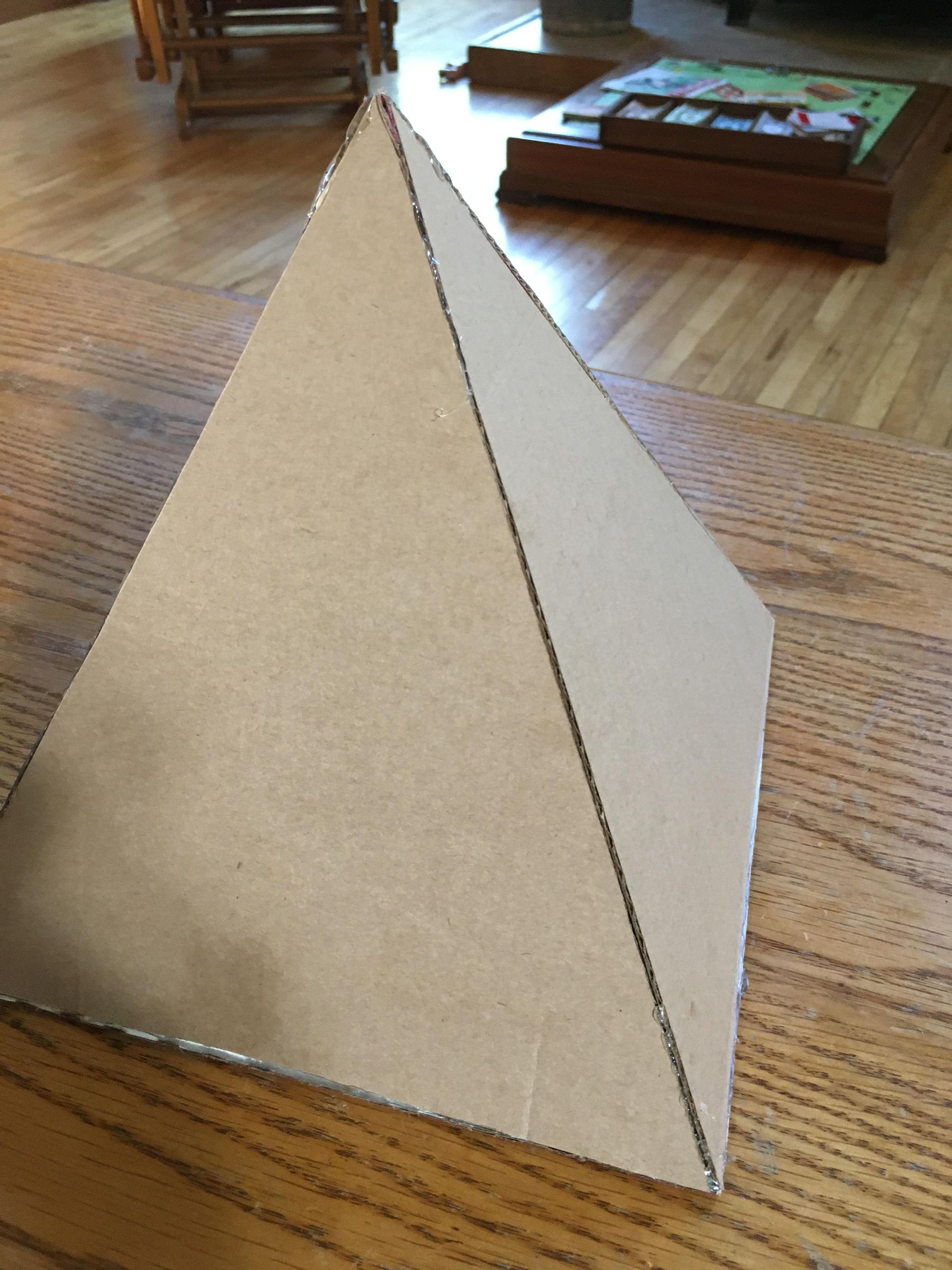 Cardboard Pyramid With Secret Compartment : 4 Steps - Instructables
