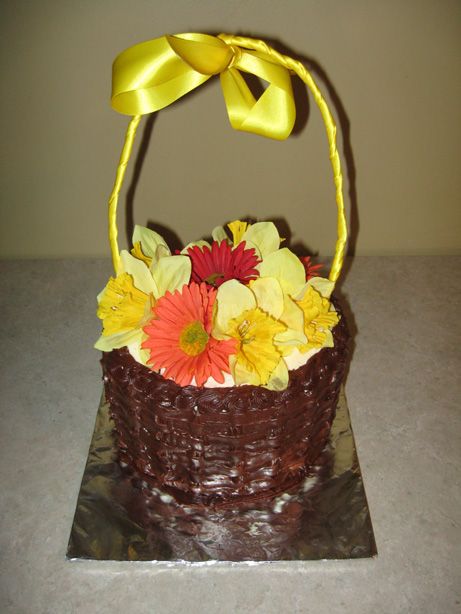 How to Make a Spring-Themed Basket Cake : 8 Steps (with Pictures ...