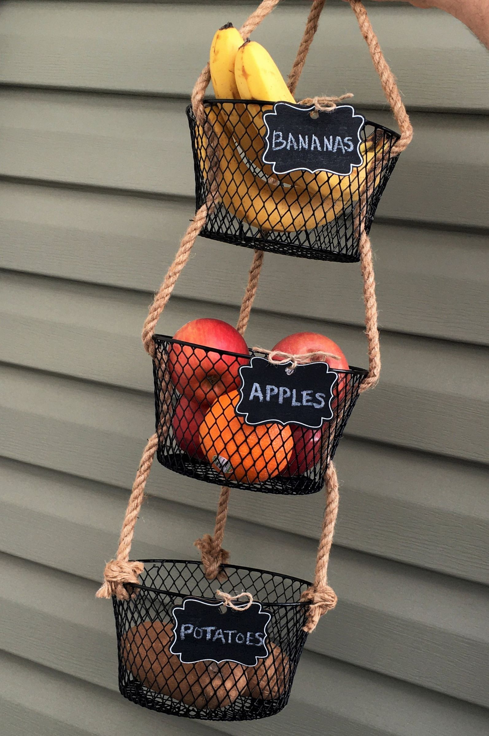 Rustic 3-Tier Produce Hanger : 4 Steps (with Pictures) - Instructables