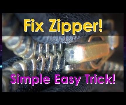 Fix Broken Zipper. Simple Easy Trick! : 4 Steps - Instructables