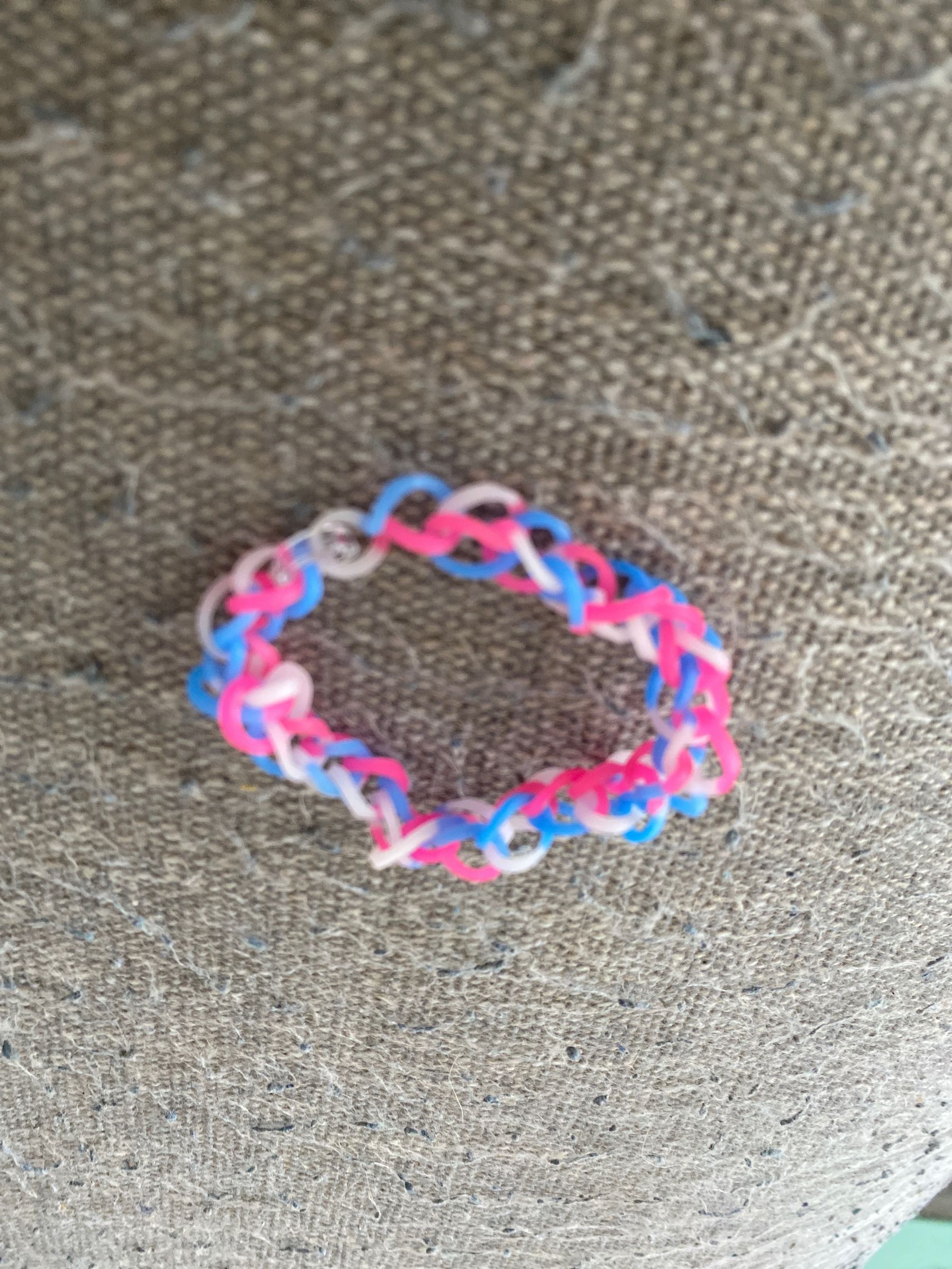 Rainbow Loom Single Bracelet (easiest for Beginners : 6 Steps ...
