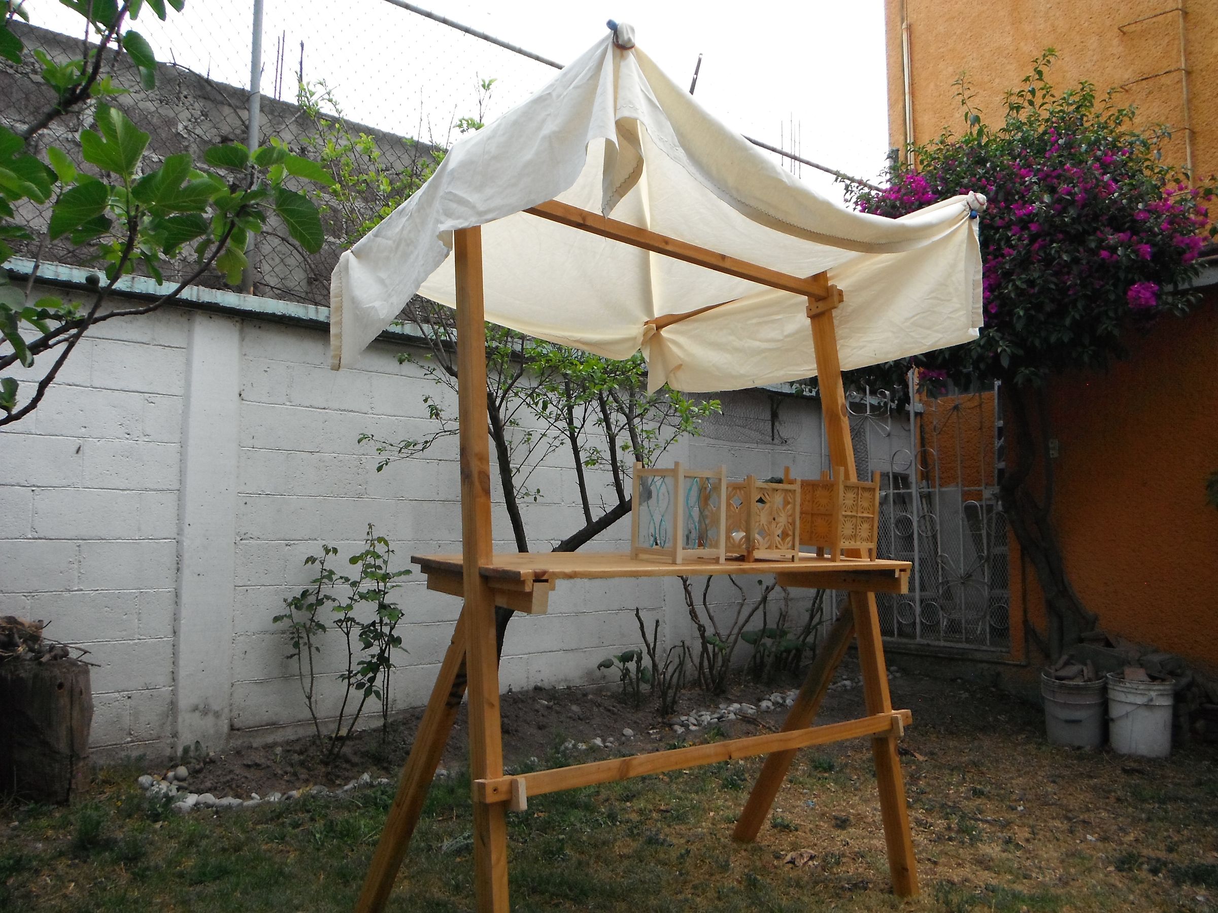 Collapsible Farmers Market Stand, Puesto De Mercado, Tianguis : 4 Steps ...