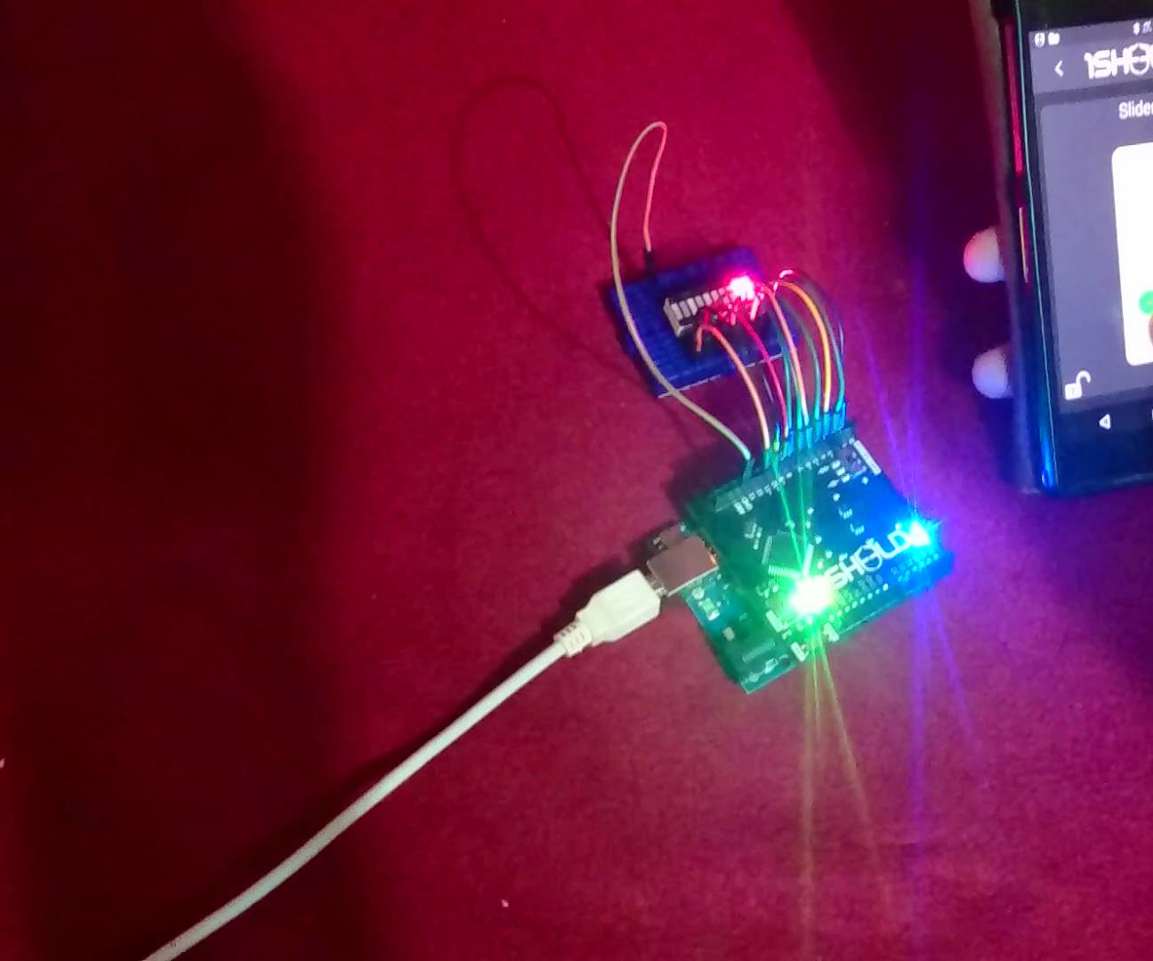 1sheeld Control Music Volume and Led Bar With Slider : 4 Steps (with ...