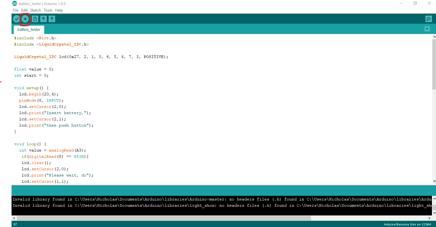 Arduino AA Battery Tester : 3 Steps - Instructables