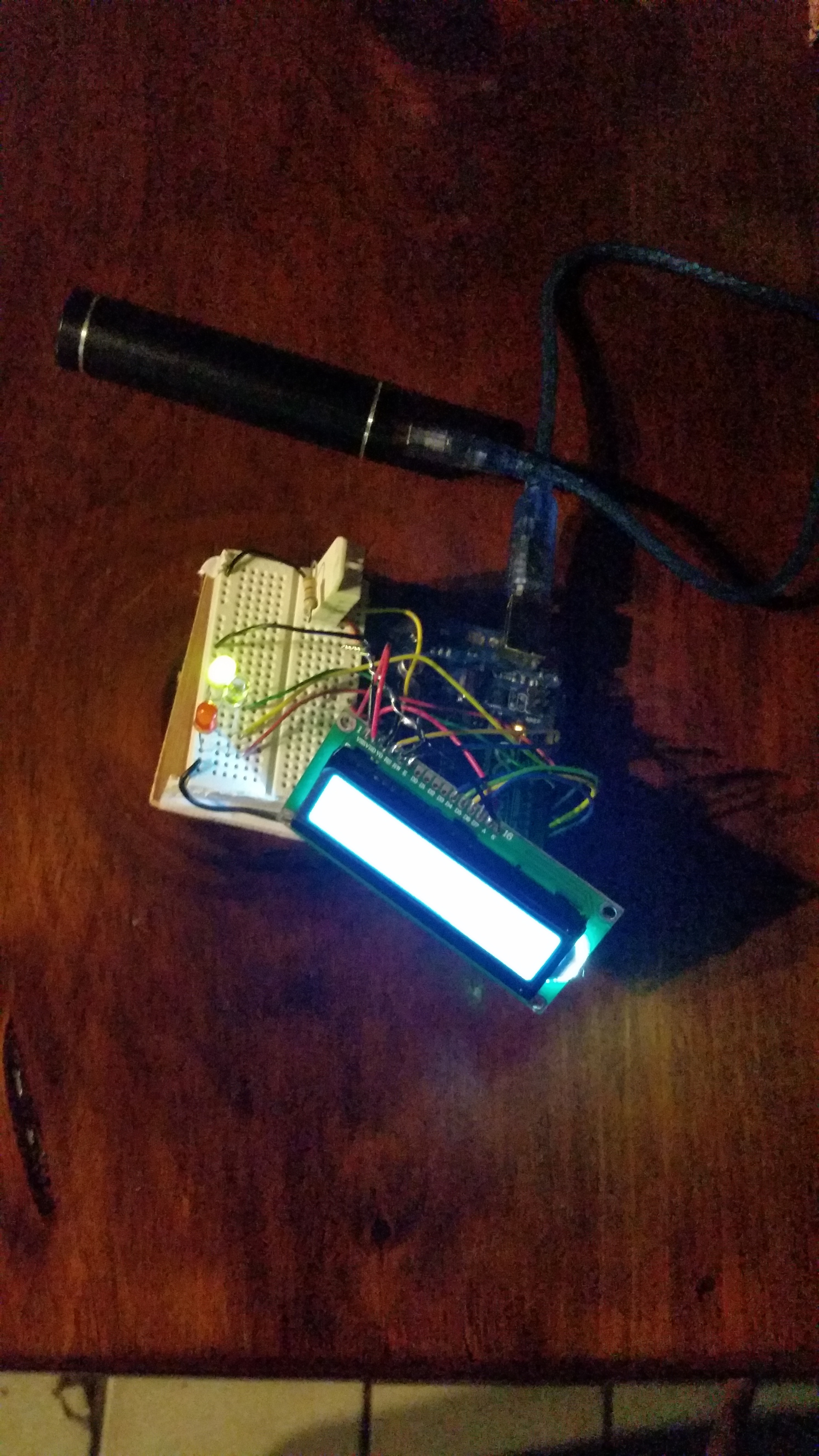 Temp & Humidity Sensor With LCD Disp & LED Indicator : 5 Steps (with ...