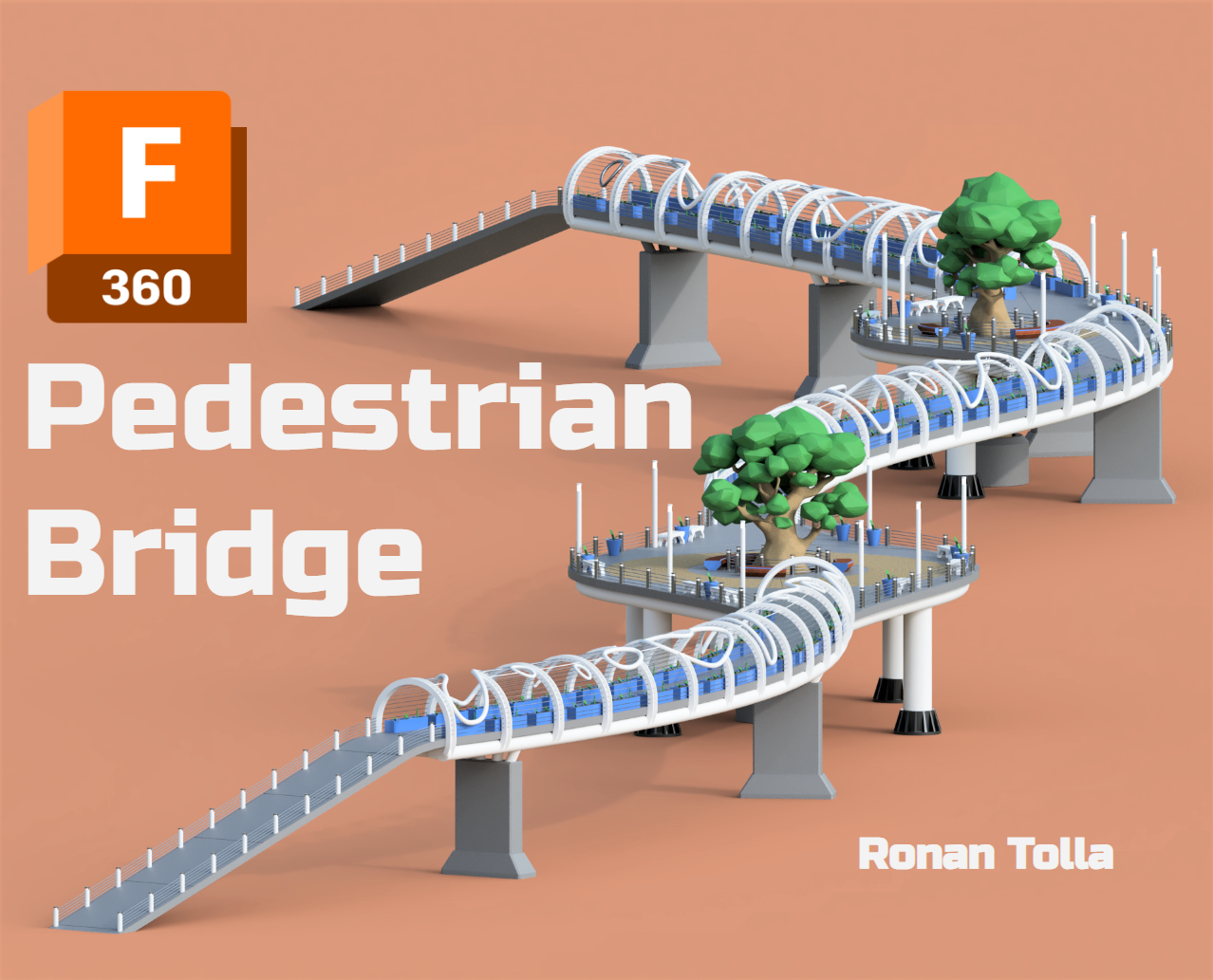 Design a Pedestrian Bridge With Fusion 360 : 9 Steps (with Pictures ...