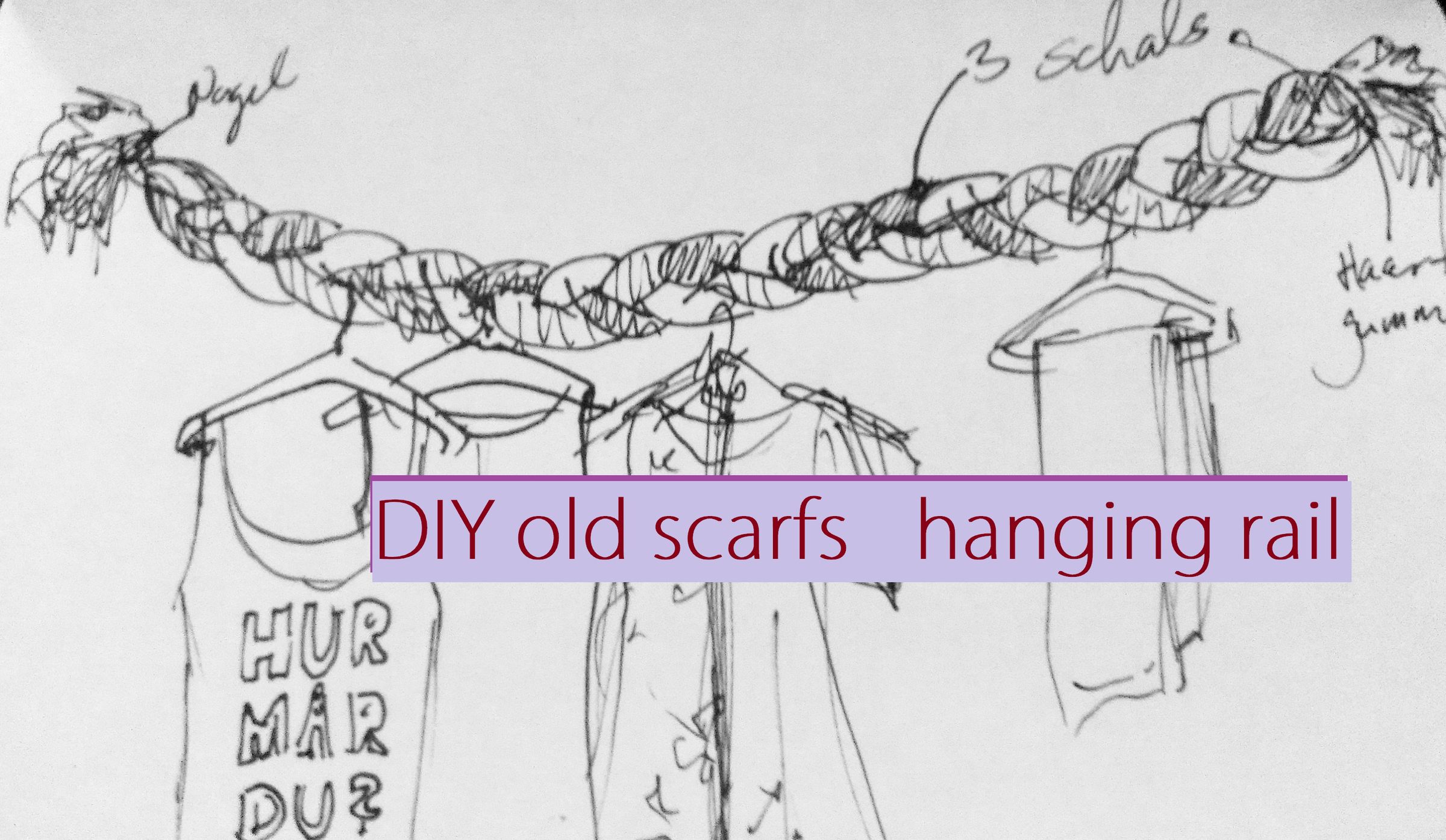 DIY Old Scarfs Hanging Rail : 5 Steps - Instructables