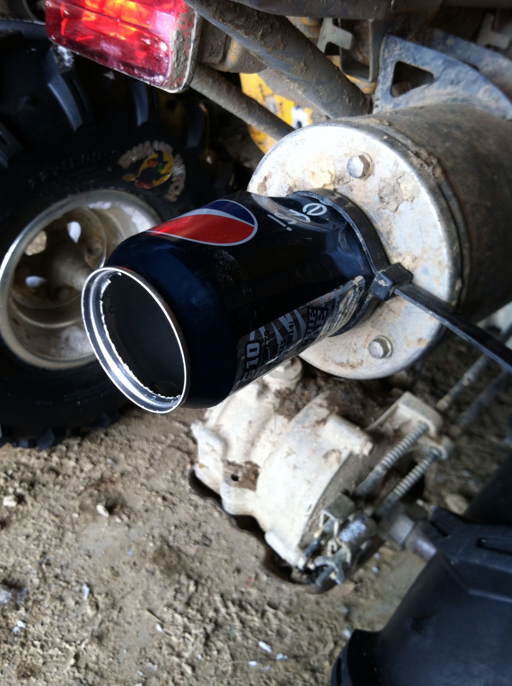 Homemade Atv Exhaust Silencer New 51mm Rear Tail Motorcycle Exhaust