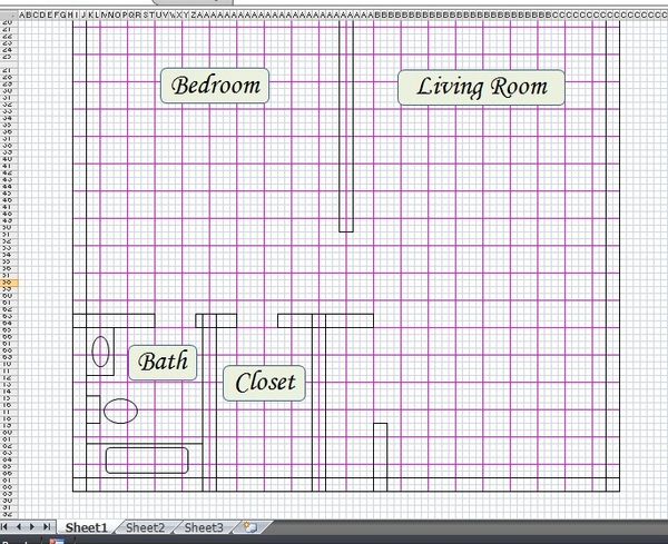 Create Floor Plan Using MS Excel : 5 Steps (with Pictures) - Instructables