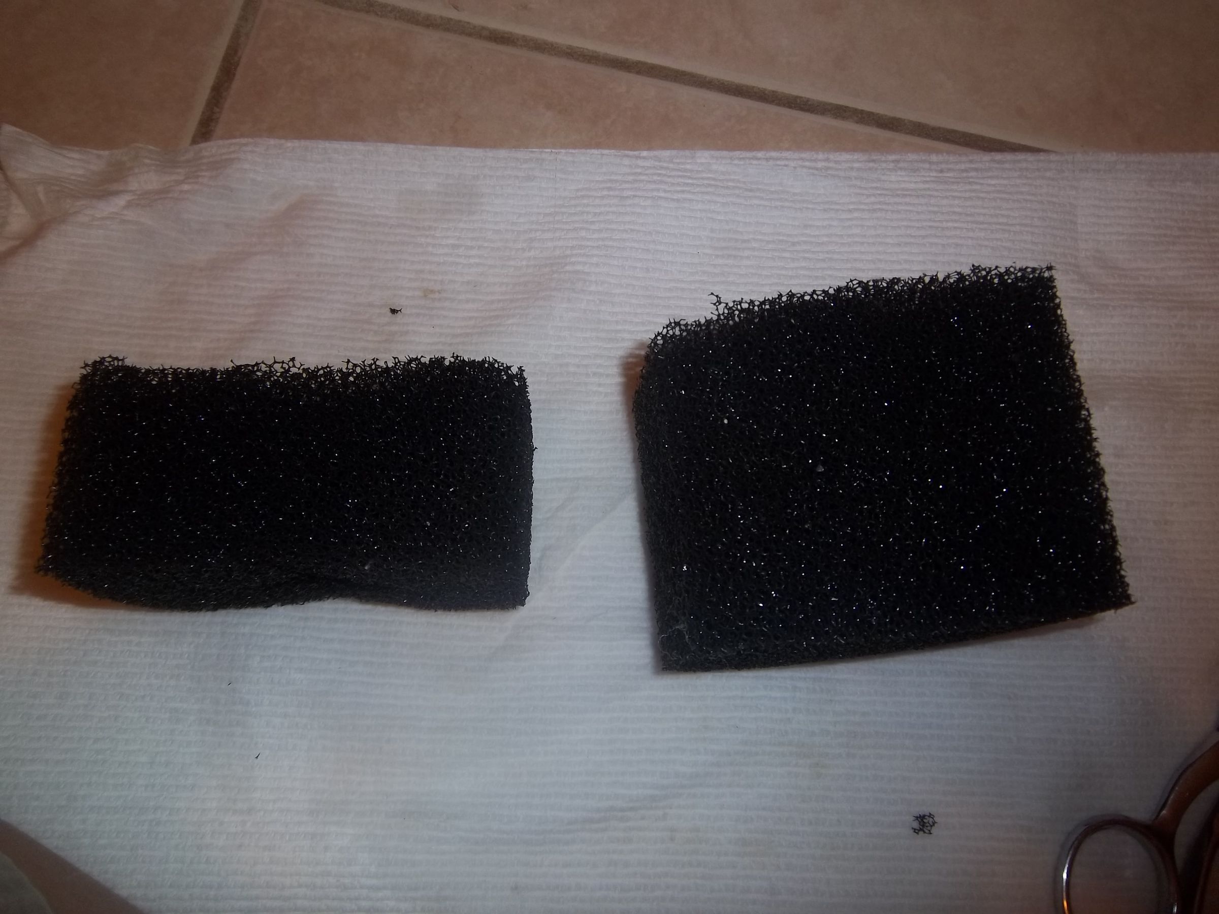 How to Cut a Sponge to Cover Filter Intake : 3 Steps - Instructables