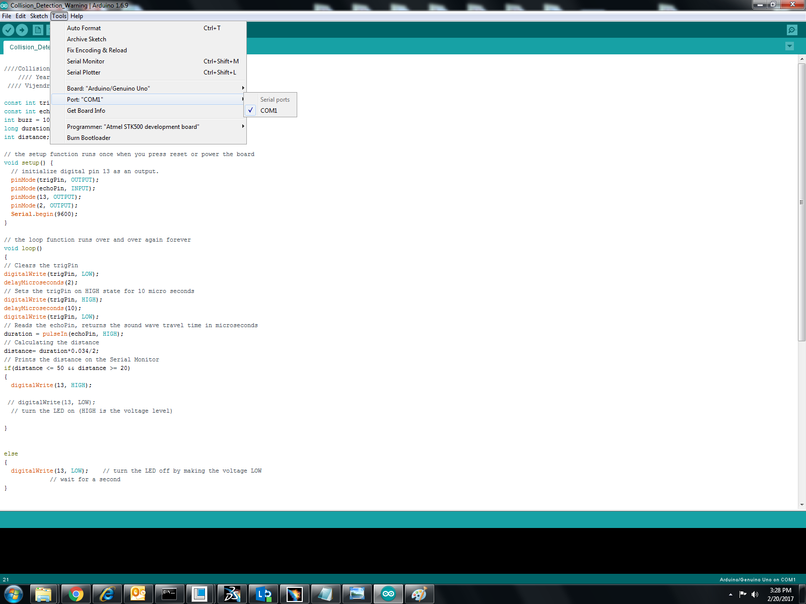 How To Make Arduino Based Collision Detection Warning System : 6 Steps 