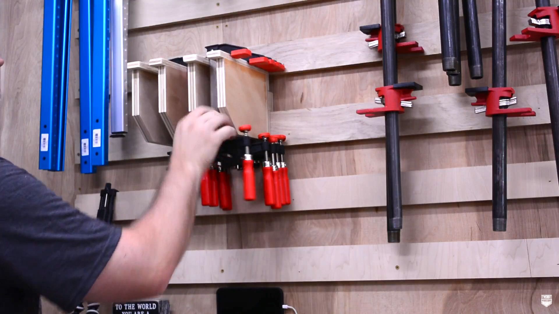French Cleat Wall With Clamp Racks | How to Build - Woodworking : 28 ...