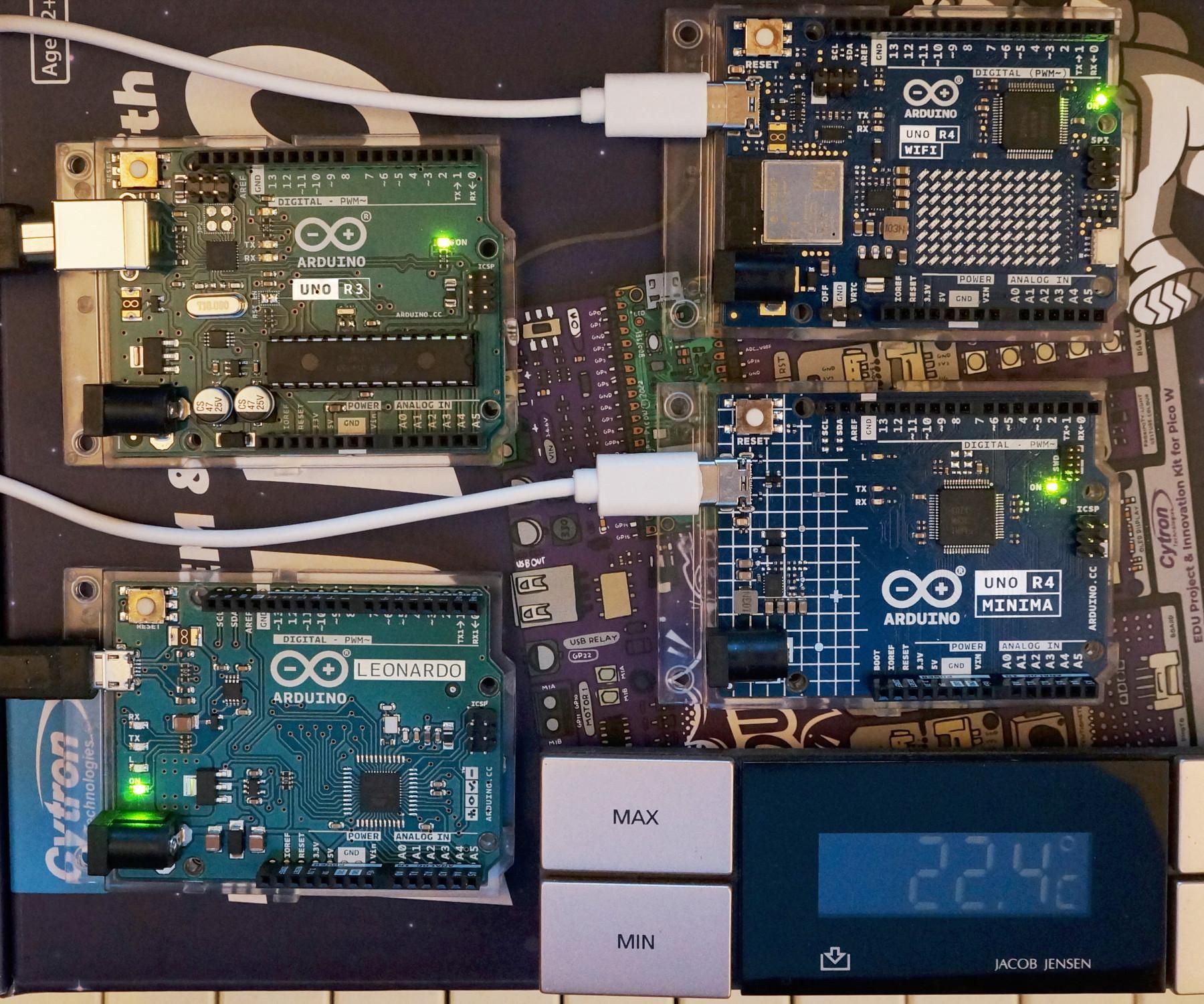 Arduino Comparison in Detail: UNO R3, Leonardo, UNO R4 Minima and UNO ...
