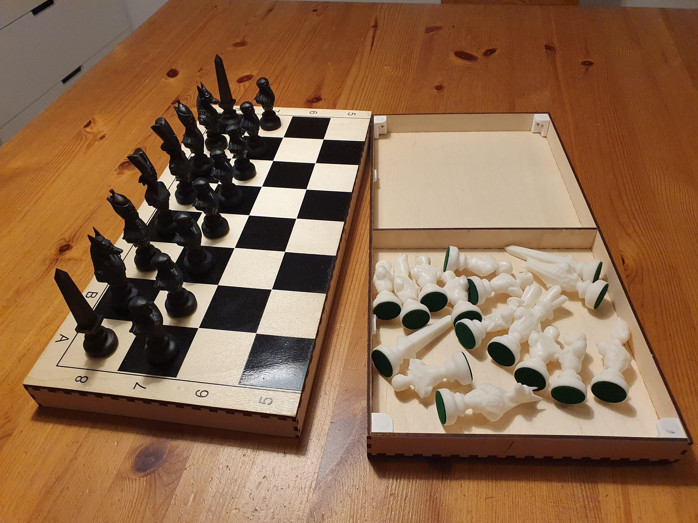 Laser Cut Chess Board and Figures Box : 4 Steps (with Pictures ...