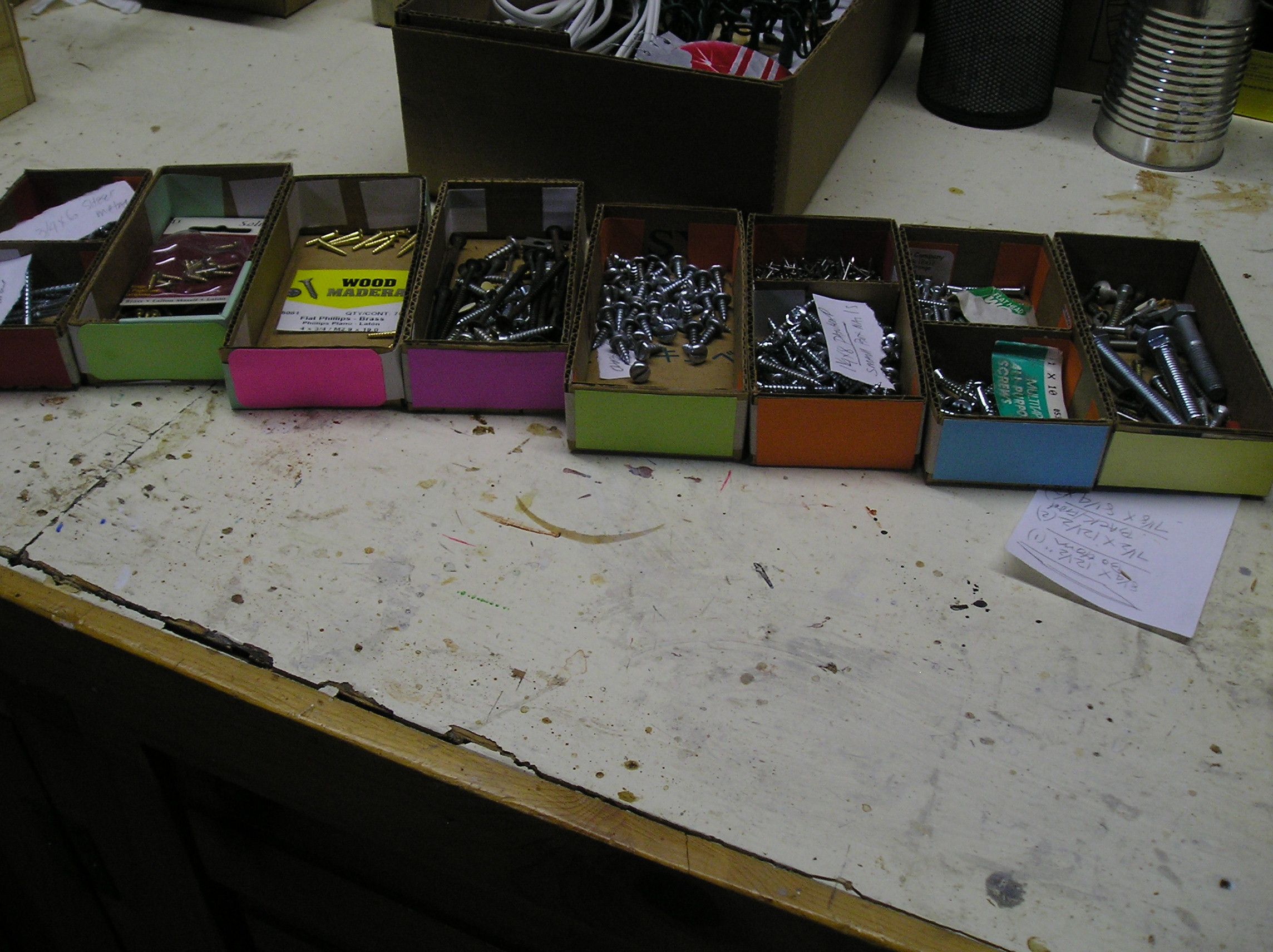 Make Cheap, Easy Cardboard Small Parts Storage Organizers : 5 Steps ...