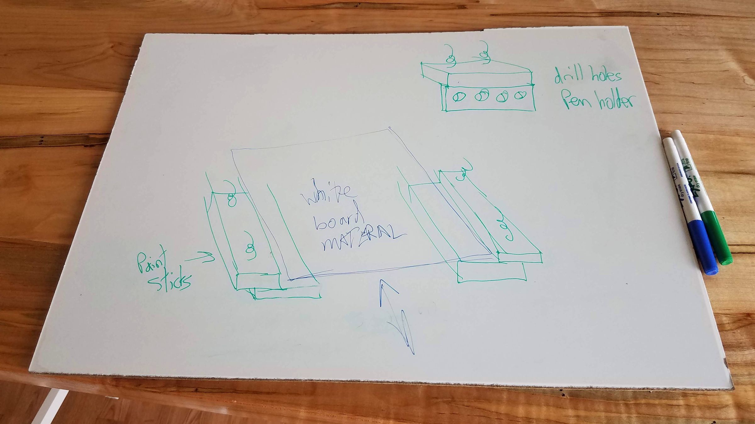 Double Secret White Board Under the Kitchen Table - Instructables