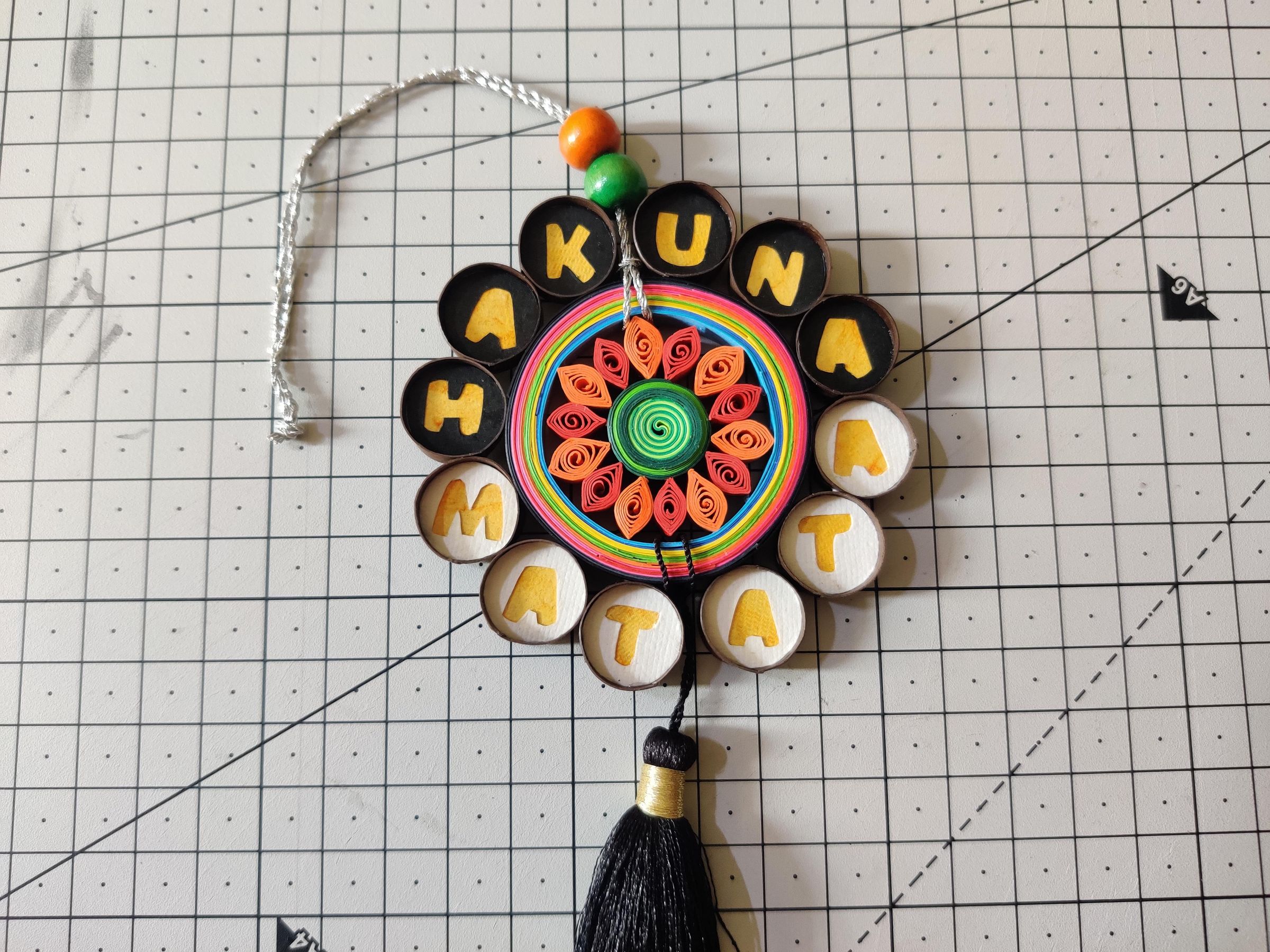 Hakuna Matata Hand Crafted Inspirational Dangler : 5 Steps (with Pictures) - Instructables