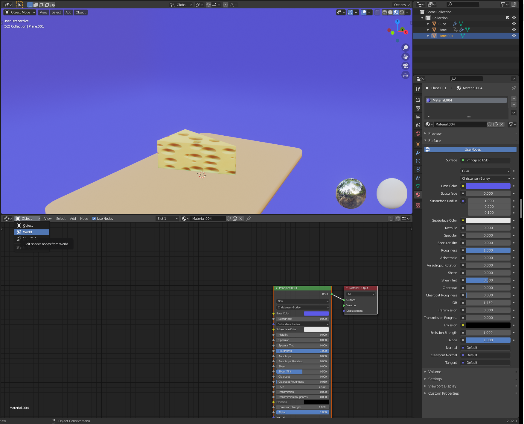 Bouncing Cheese in Blender : 23 Steps - Instructables