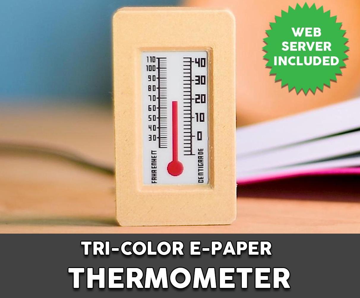 ESP32 E-Paper Thermometer With Web Dashboard | DIY Smart Home : 8 Steps (with Pictures ...