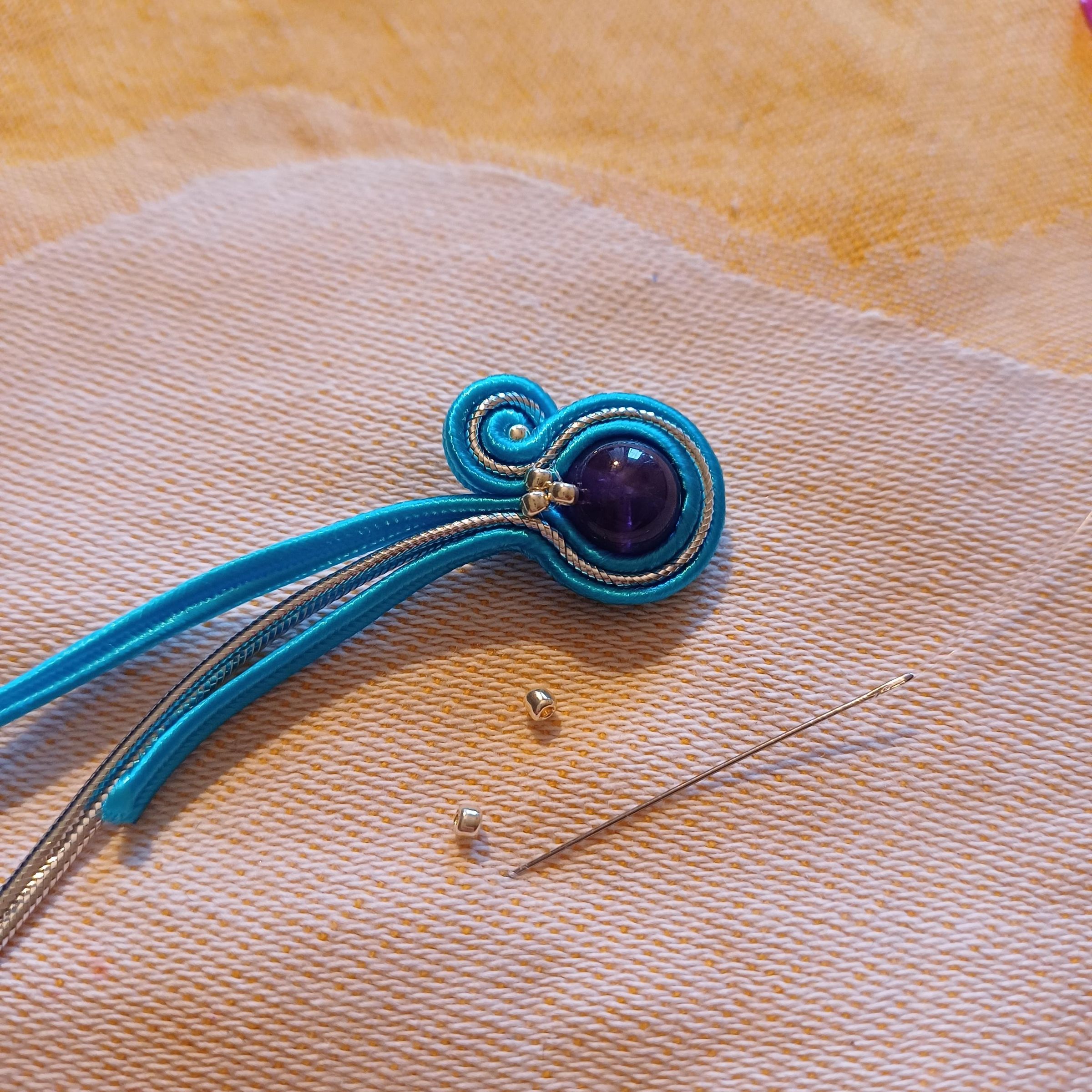 Embroidered Filigree Earrings "Purple Rain" : 9 Steps (with Pictures ...