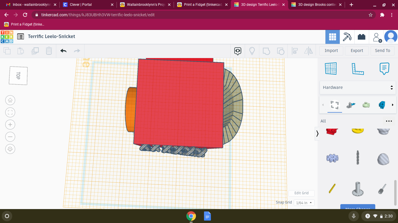 Print a Fidget (tinkercad/3-d Printing) : 45 Steps - Instructables